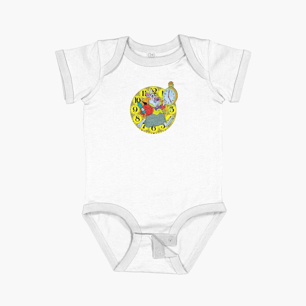 Bella Canvas White Rabbit Short Sleeve Baby One-Piece Newborn Gender ...