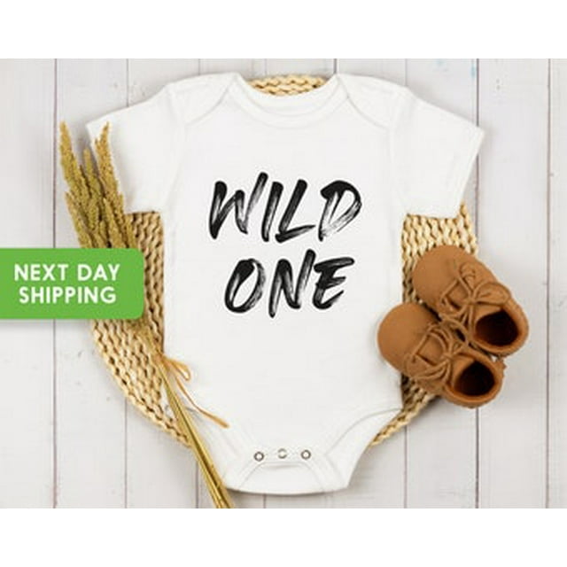 Bella Canvas Wild One Birthday Onesie, Onesie For 1 Year Old Birthday, Baby First Birthday Gift ...