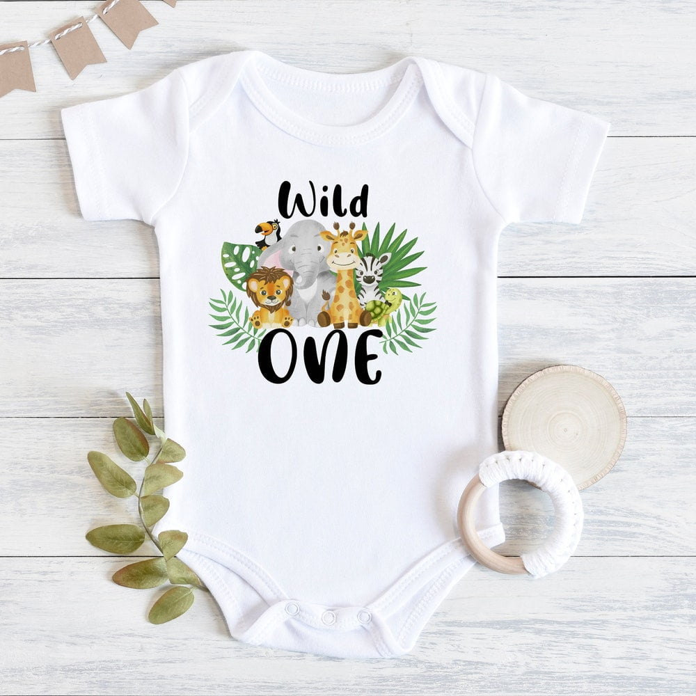 Bella Canvas with Wild One Birthday, Safari Birthday,, Zoo Birthday, First Birthday Outfit, Baby ...