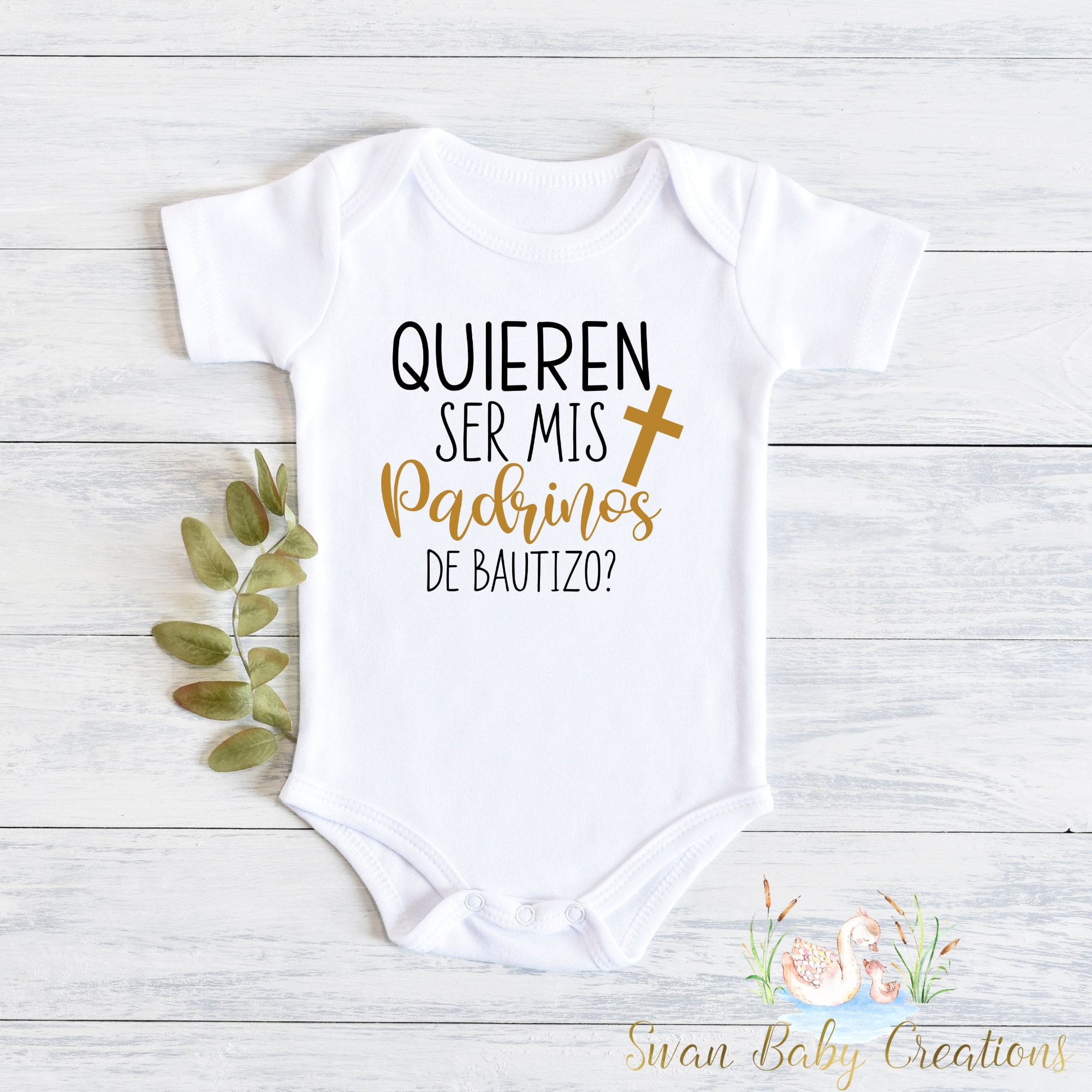 Bella Canvas with Will You Be My Godparents?Quieren Ser Mis Padrinos?Baby Christeninggift For ...