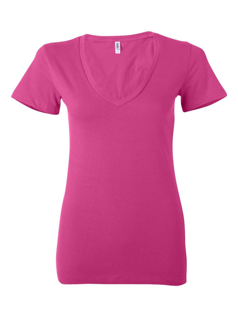 Bella + Canvas - Women's Deep V-Neck Jersey Tee - 6035 - Walmart.com