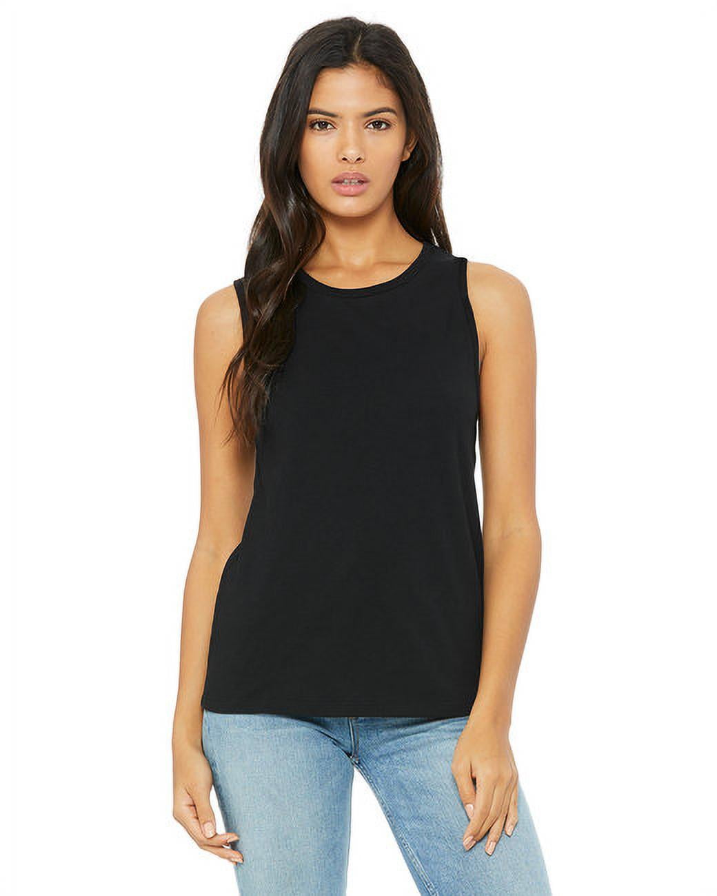 BELLA + CANVAS Women's Jersey Muscle Tank, 100% Cotton, Relaxed Fit ...