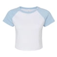 Bella + Canvas Womens Baby Micro-Rib Raglan T-Shirt - Walmart.com