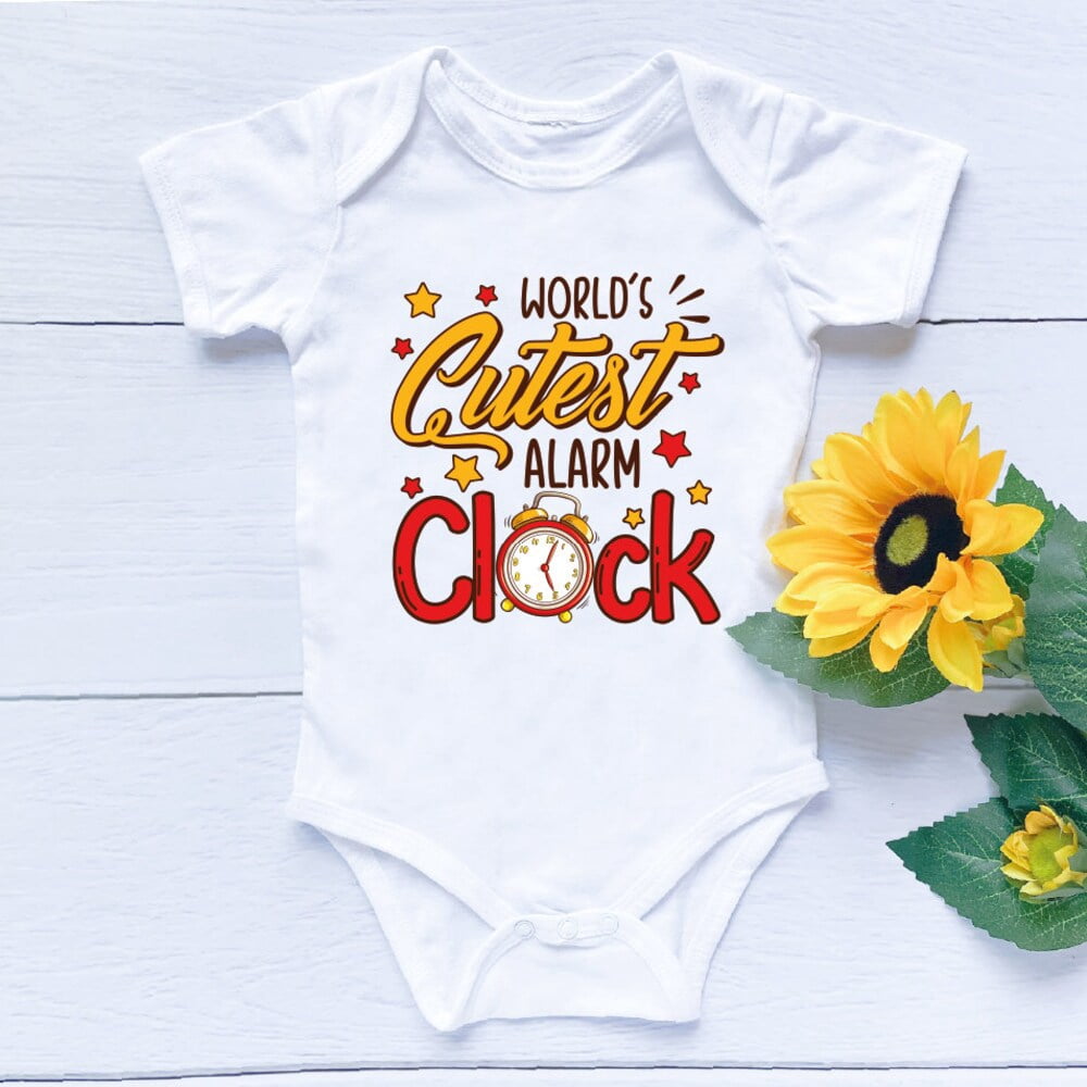 Bella Canvas with World'S Cutest Alarm Clock, Funny, Baby Shower Gift ...