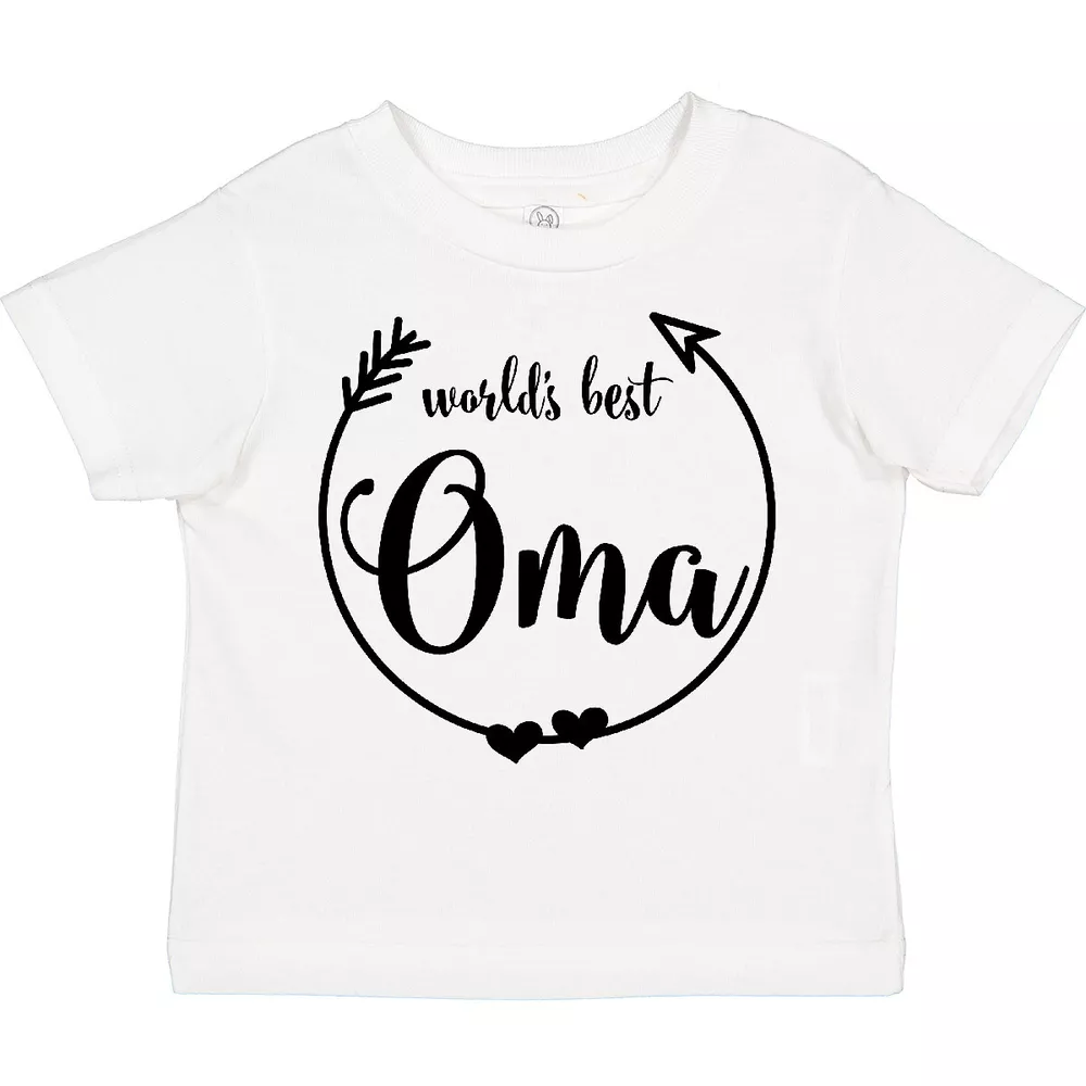 Bella Canvas World's Best Oma Toddler Shirt Grandma Omi Granny German I Love My Toddler Shirt ...