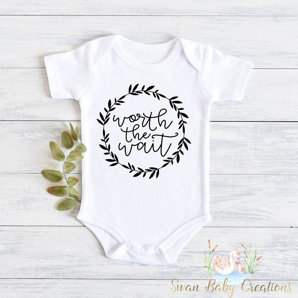 Bella Canvas with Worth The Wait, Baby Announcement, Baby Ivf, Baby ...