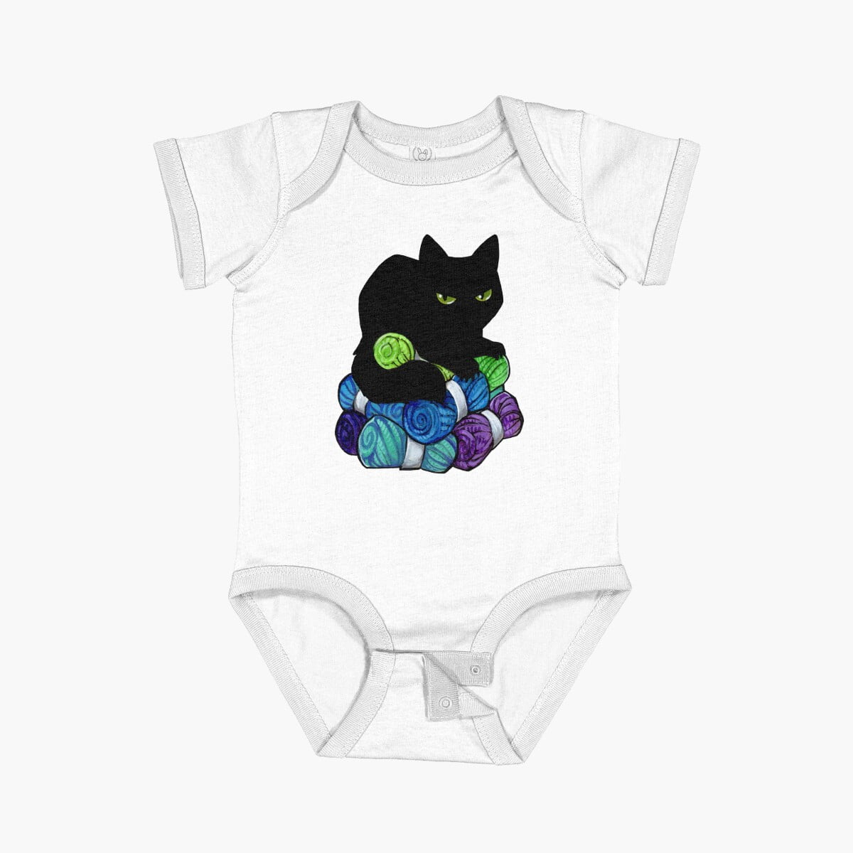 Bella Canvas Yarn Hoarding Void Short Sleeve Baby One-Piece Newborn ...