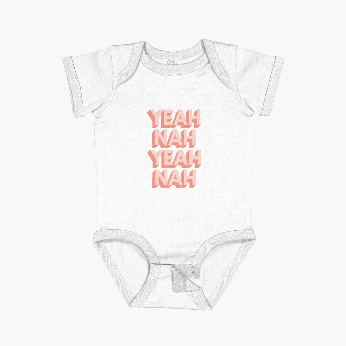 Bella Canvas Yeah Nah Yeah Nah Short Sleeve Baby One-Piece Newborn ...