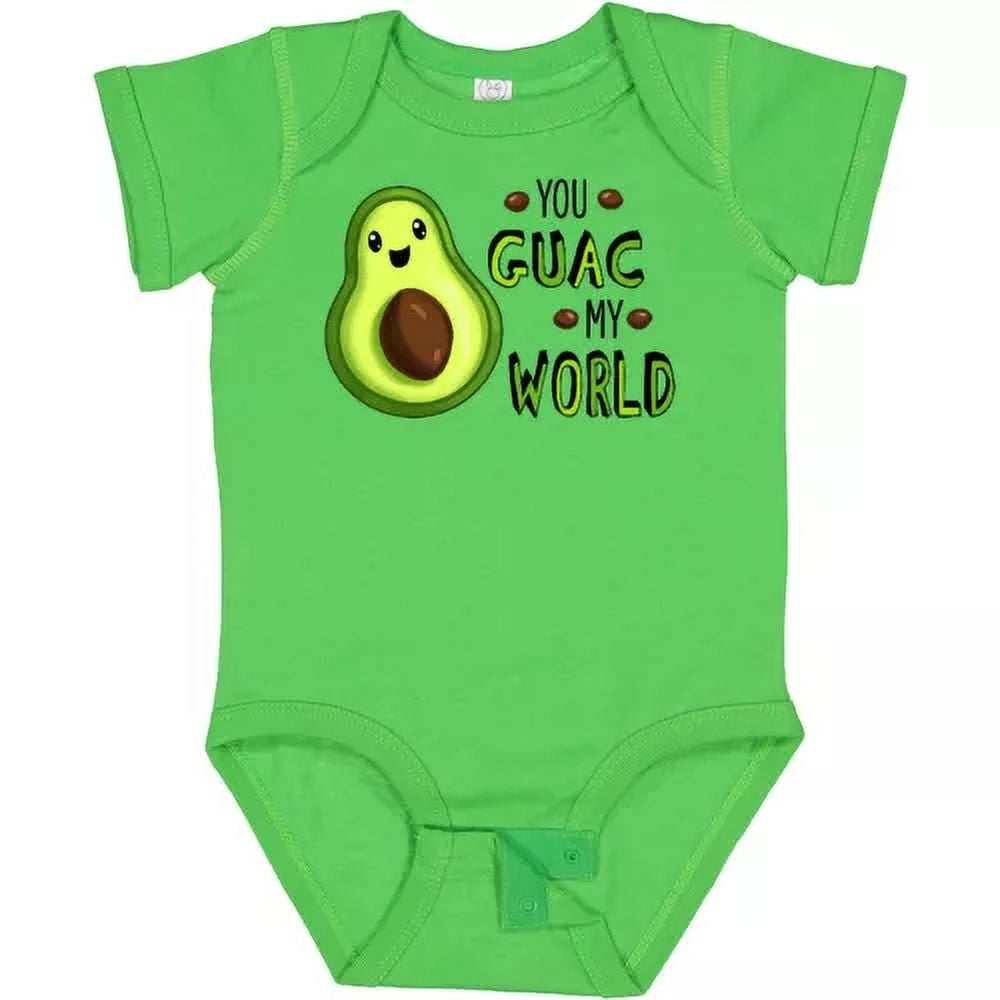 Bella Canvas You Guac My World With Cute Avocado Baby Food Green Funny ...