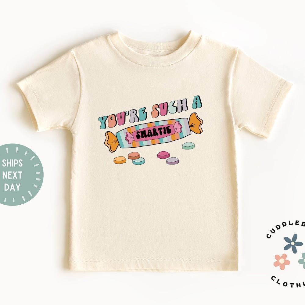 Bella Canvas You're Such A Smartie Kids Shirt, Funny Candy Kids Tee ...