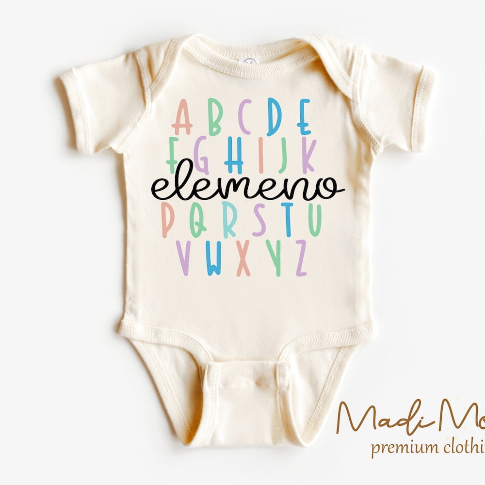 Bella Canvas with Abc Elemeno, Cute Kids Shirt Cute Baby Boy or Girl ...