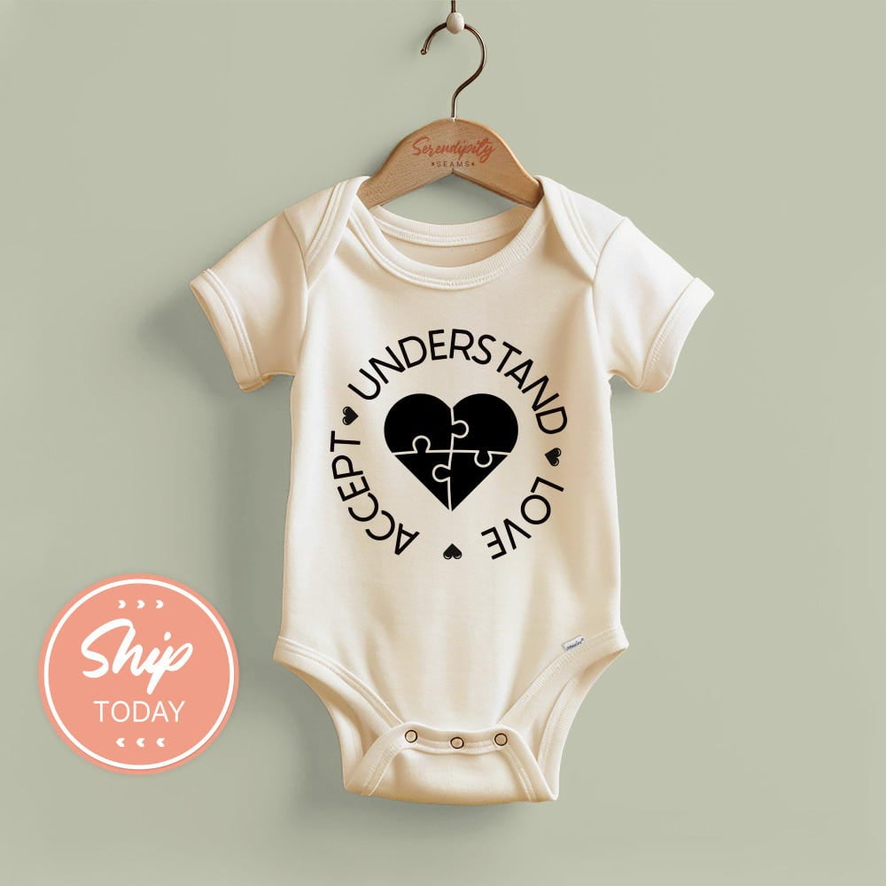 Bella Canvas with Accept Understand Love, Cute, Lovely Baby Clothes ...