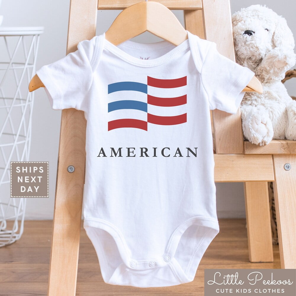 Bella Canvas with American Flag - American Infant - Patriotic ...