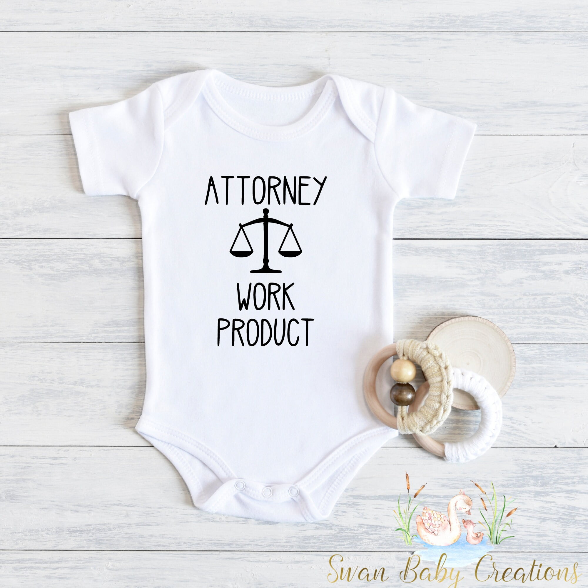 Bella Canvas with Attorney Work Product, Funny Baby, Funny Lawyer, For ...