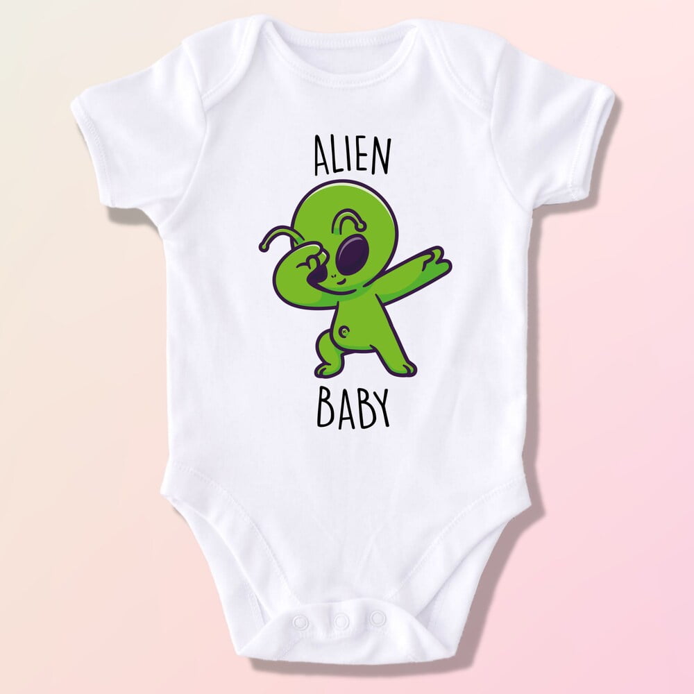 Bella Canvas with Baby Alien, Cool Alien, Funny Alien Baby Tee, Funny ...
