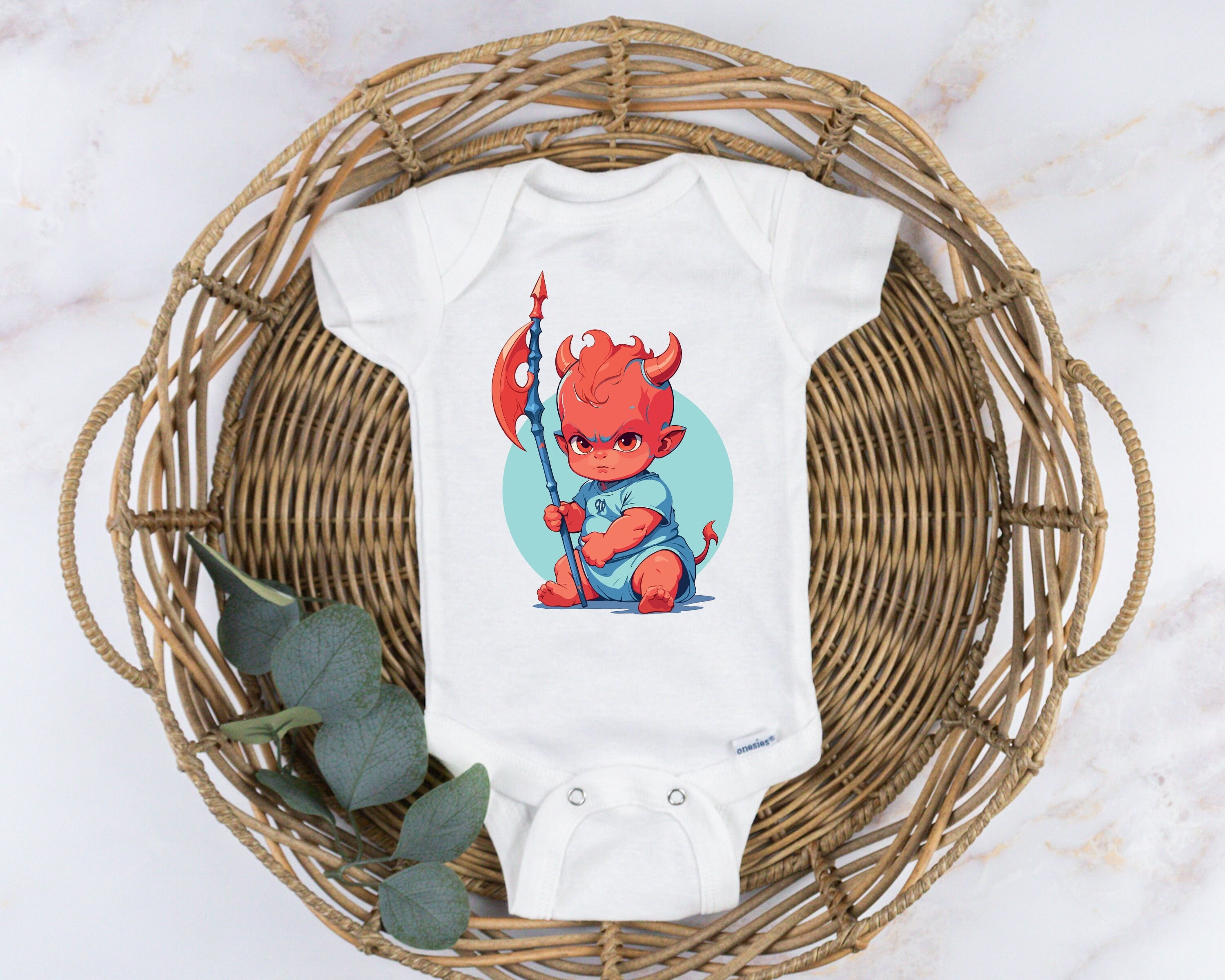 Bella Canvas with Baby Devil, Funny, Cute and Cool Baby Boy or Girl ...