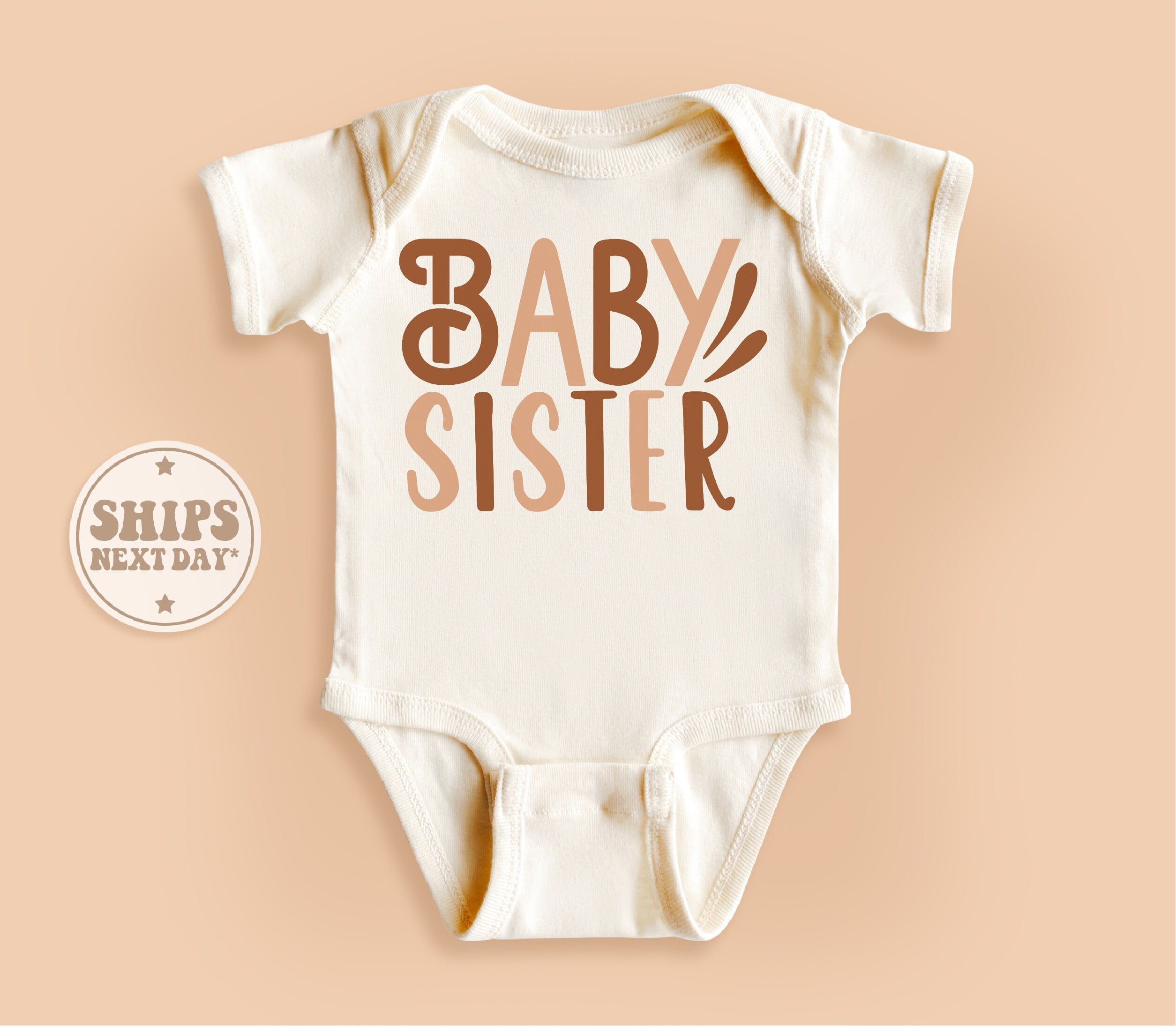 Bella Canvas with Baby Sister, Retro Little Sister, Matching Siblings ...