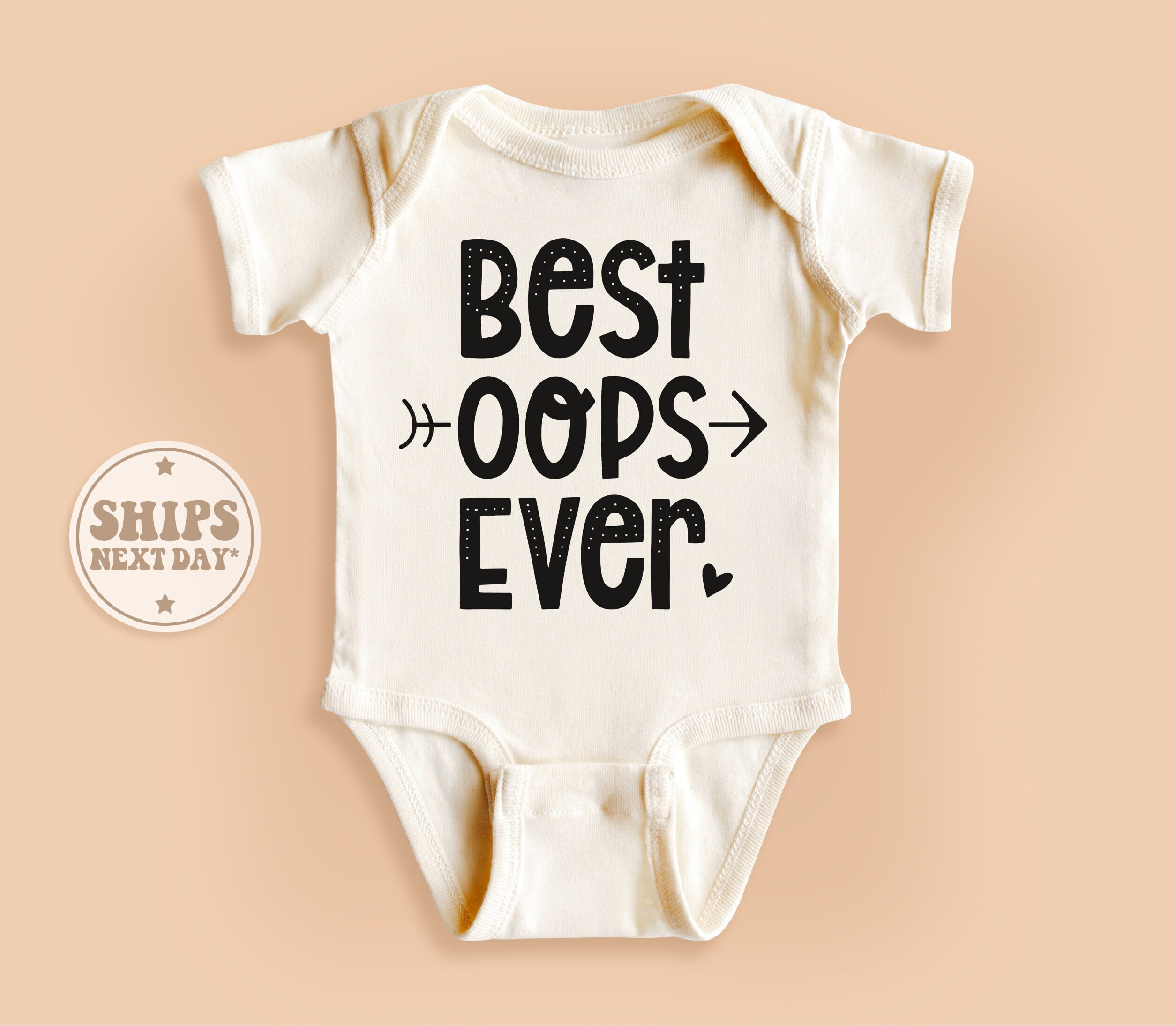 Bella Canvas with Best Oops Ever, Funny, Kid Gifts Cute and Cool, Baby Boy or Girl Bodysuit Gift ...