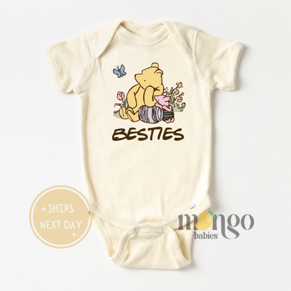 Bella Canvas with Besties s Pooh Bear Baby Announcement For Newborn ...