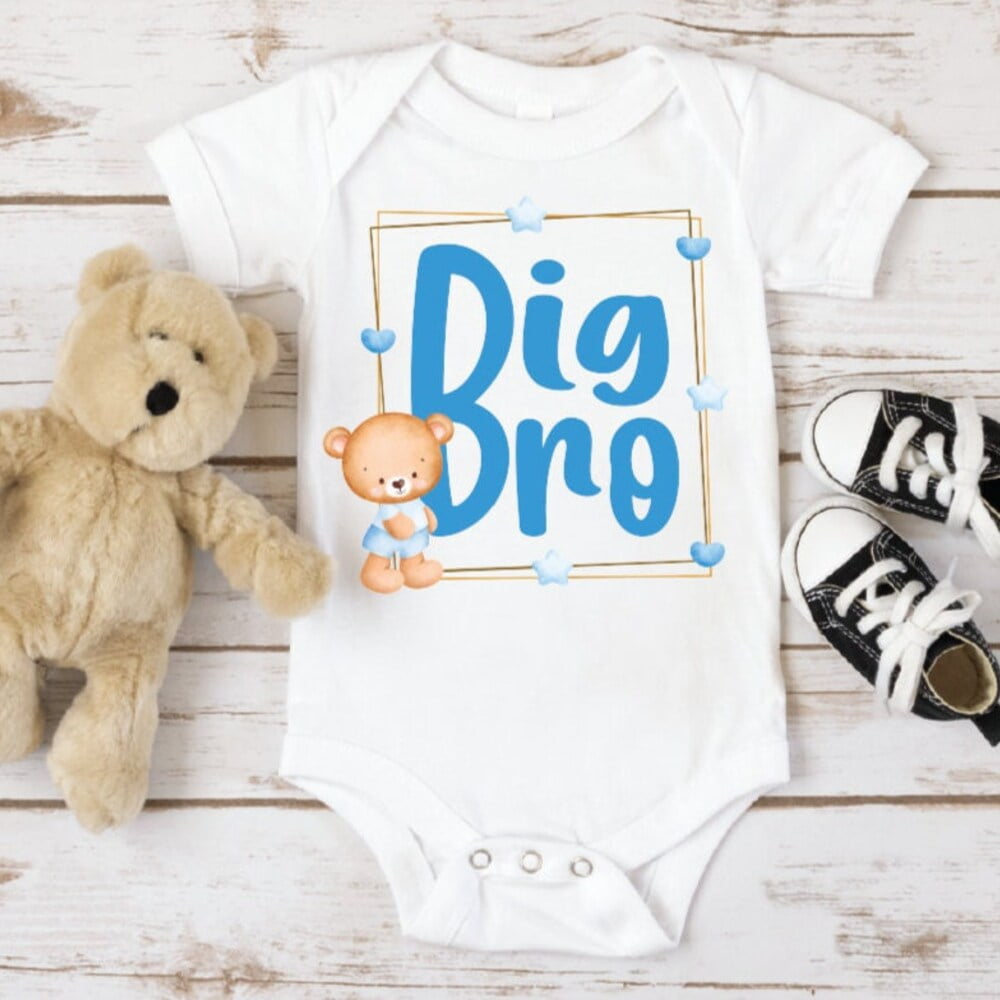 Bella Canvas with Big Bro Onsie, Big Bro Kids, Baby Announcement Onsie ...
