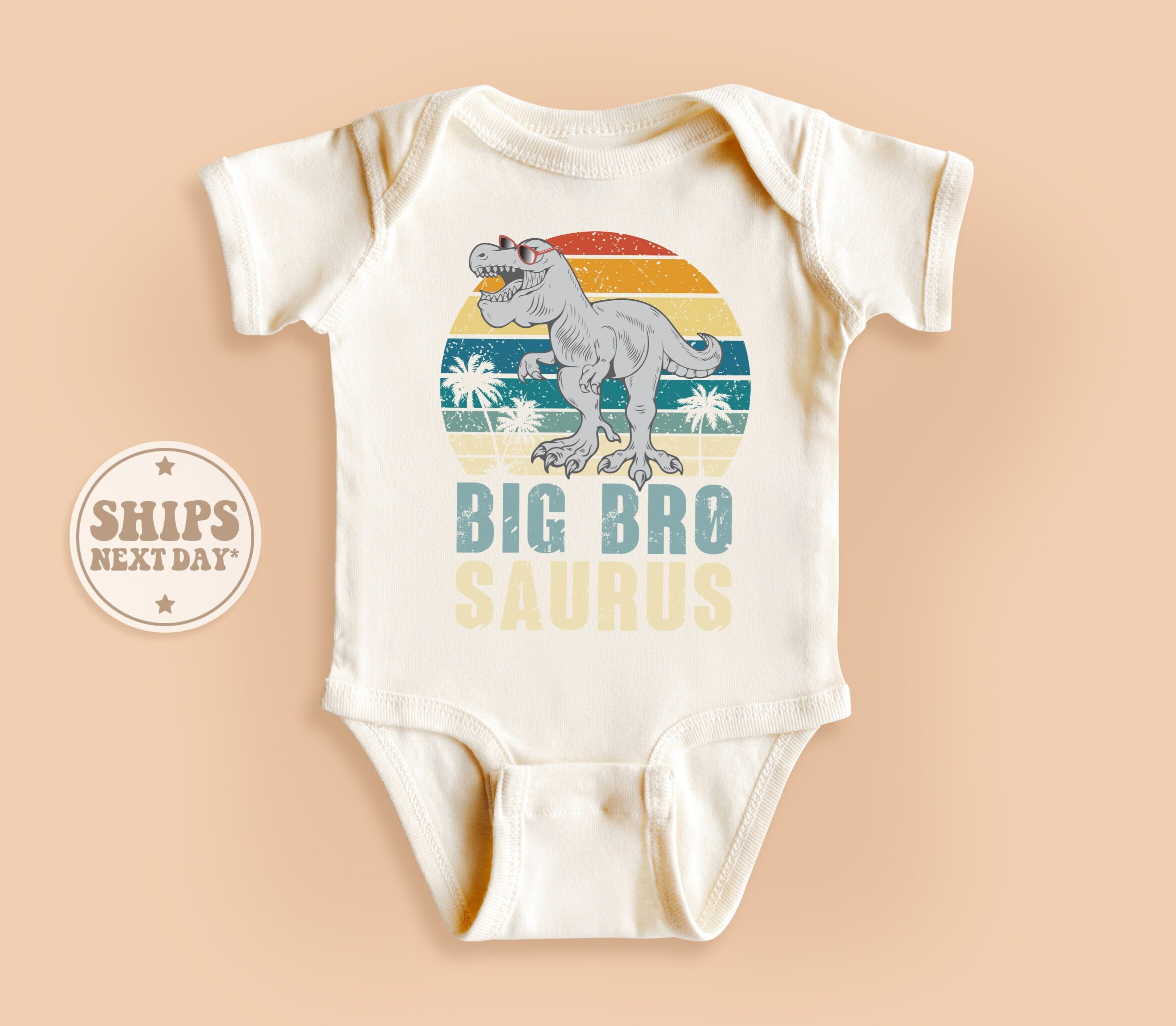 Bella Canvas with Big Bro Saurus, Big Brother, Dinosaur, Vintage ...