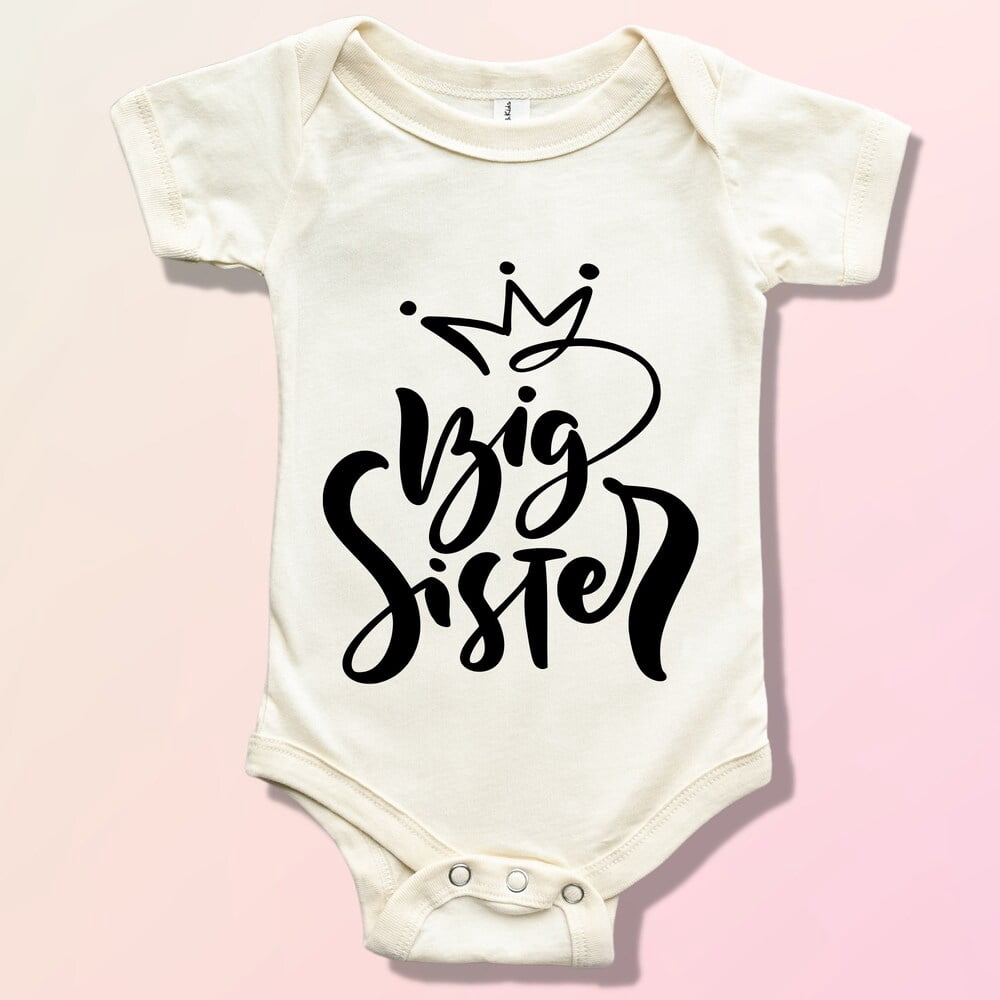 Bella Canvas with Big Sister, Big Sister Reveal, Big Sister Gift, New ...