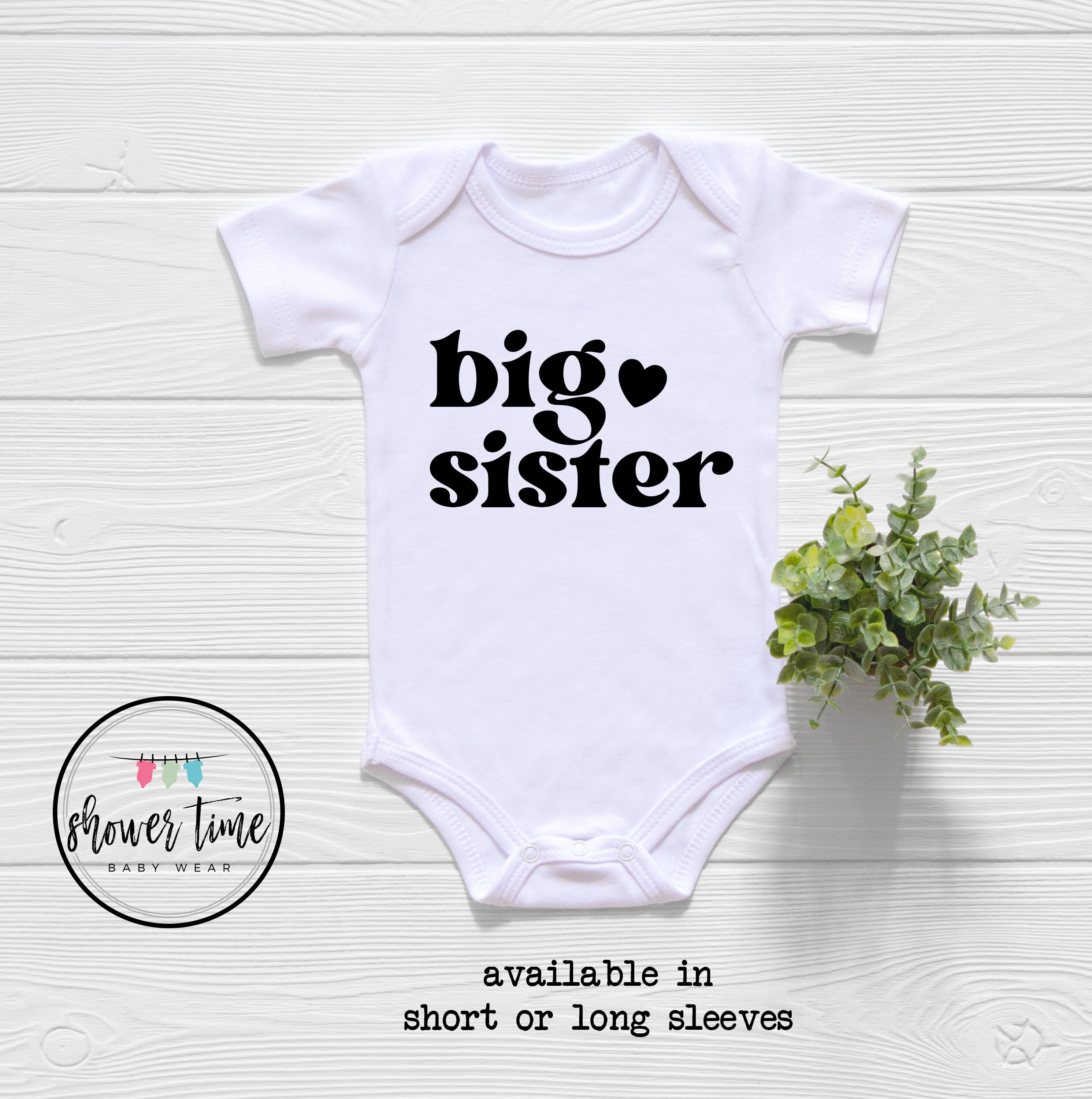 Bella Canvas with Big Sister Shirt - Cute Announcement Kids Shirt - Big Sister Gift - Big Sister ...