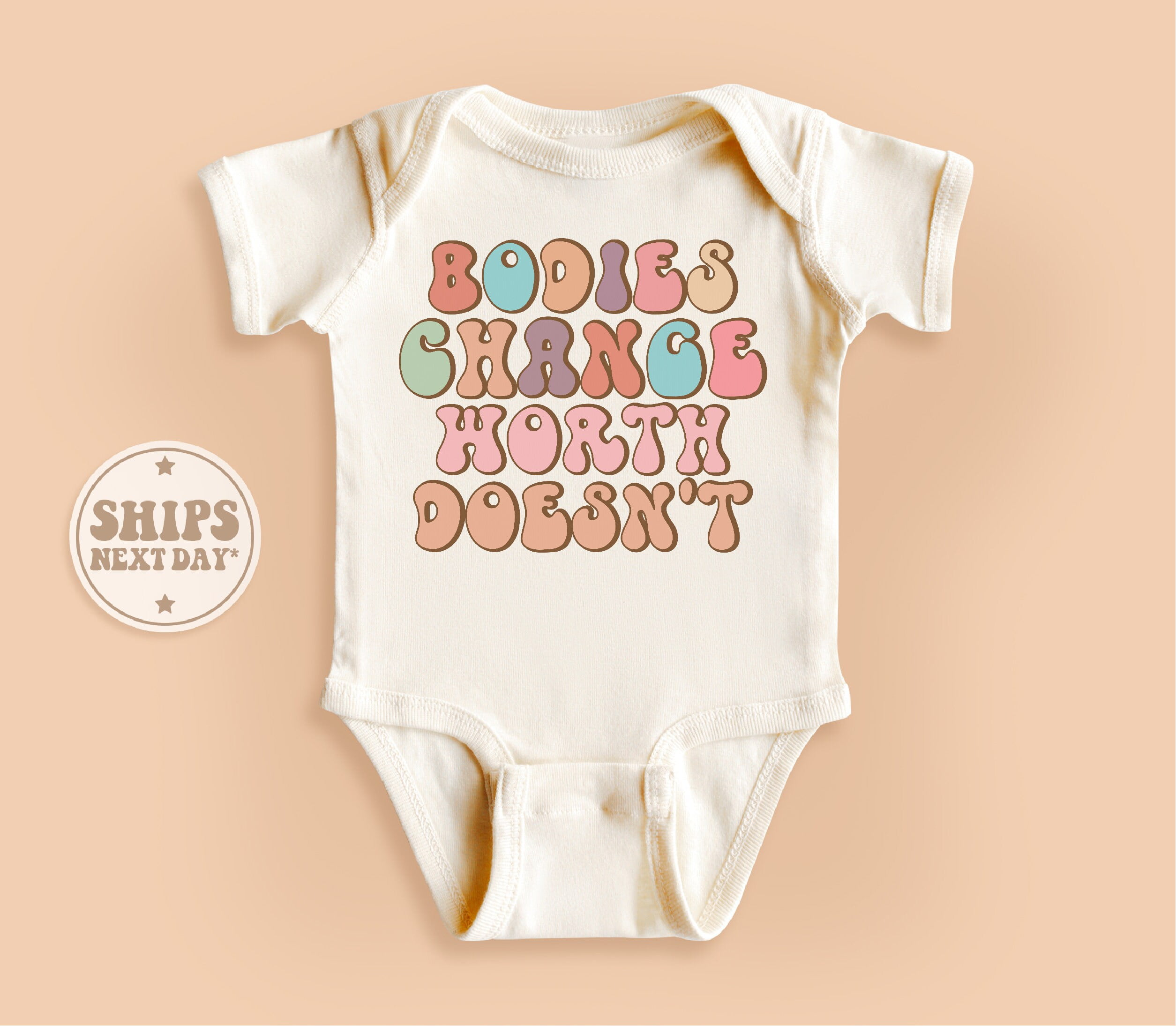 Bella Canvas with Bodies Change Worth Doesn'T, Self Love, Retro Natural ...