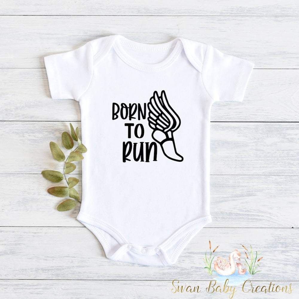 Bella Canvas with Born To Run,, Baby Shower Gift, Unisex, Sports ...