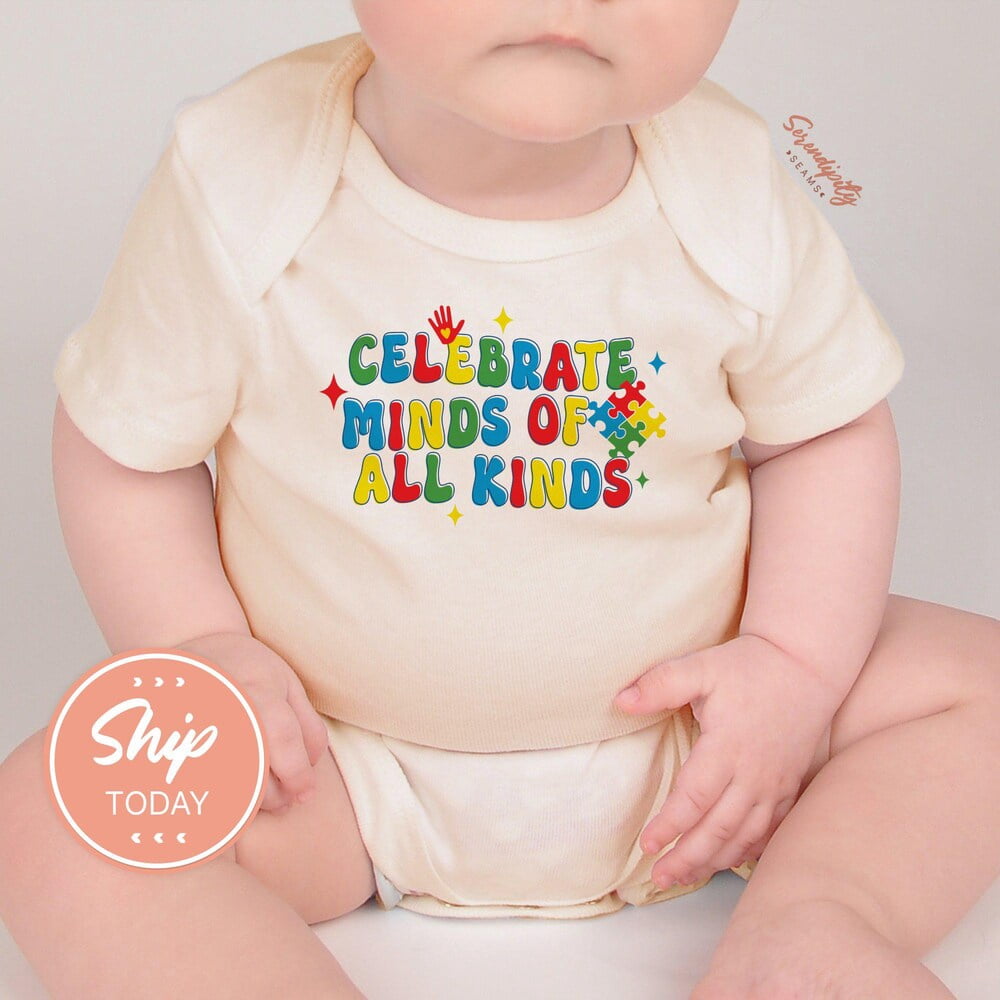 Bella Canvas with Celebrate Minds Of All Kinds, Autism Awareness Gift ...