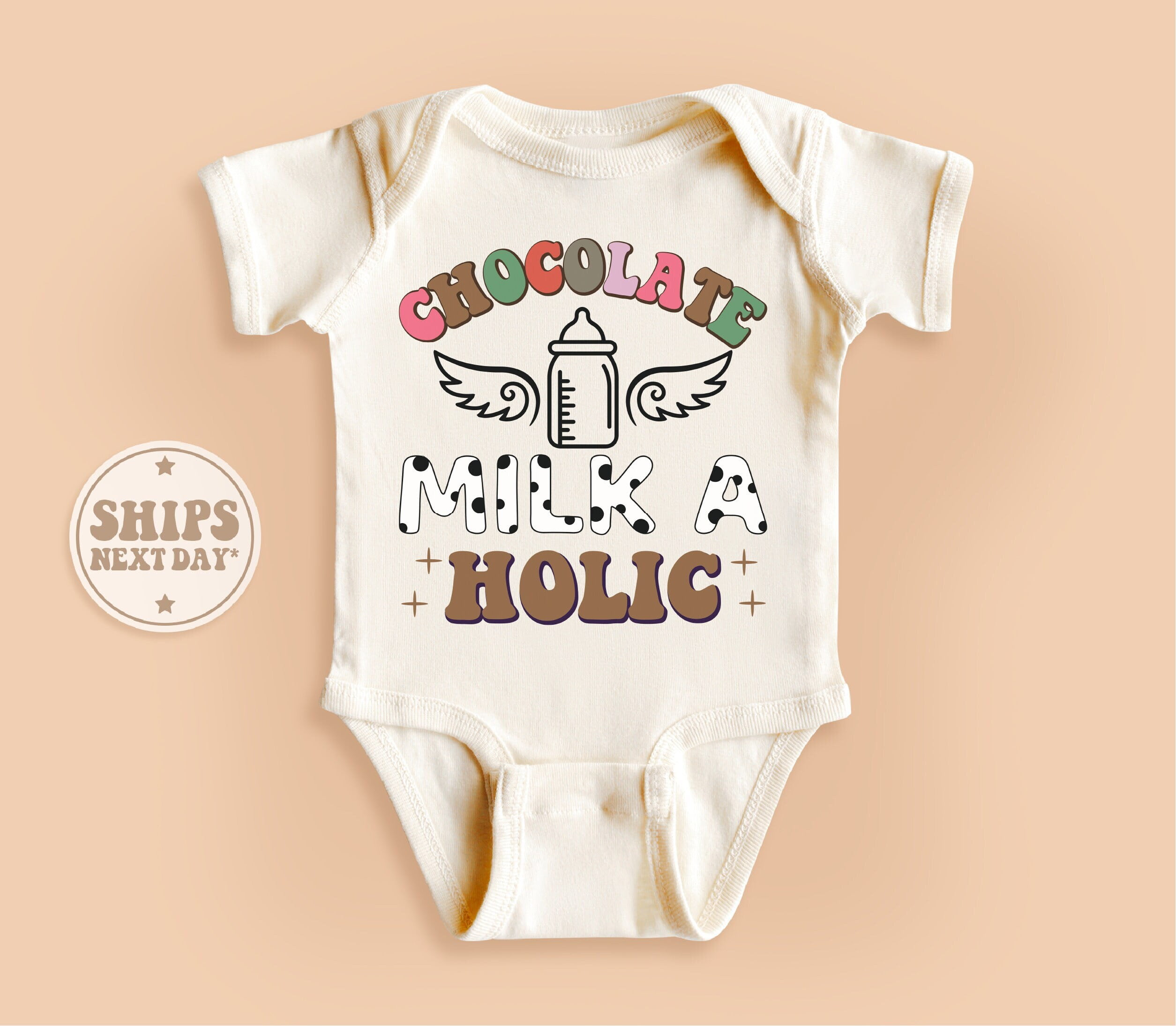 Bella Canvas with Chocolate Milk A Holic, Milk Lover, Kid Gifts Cute ...