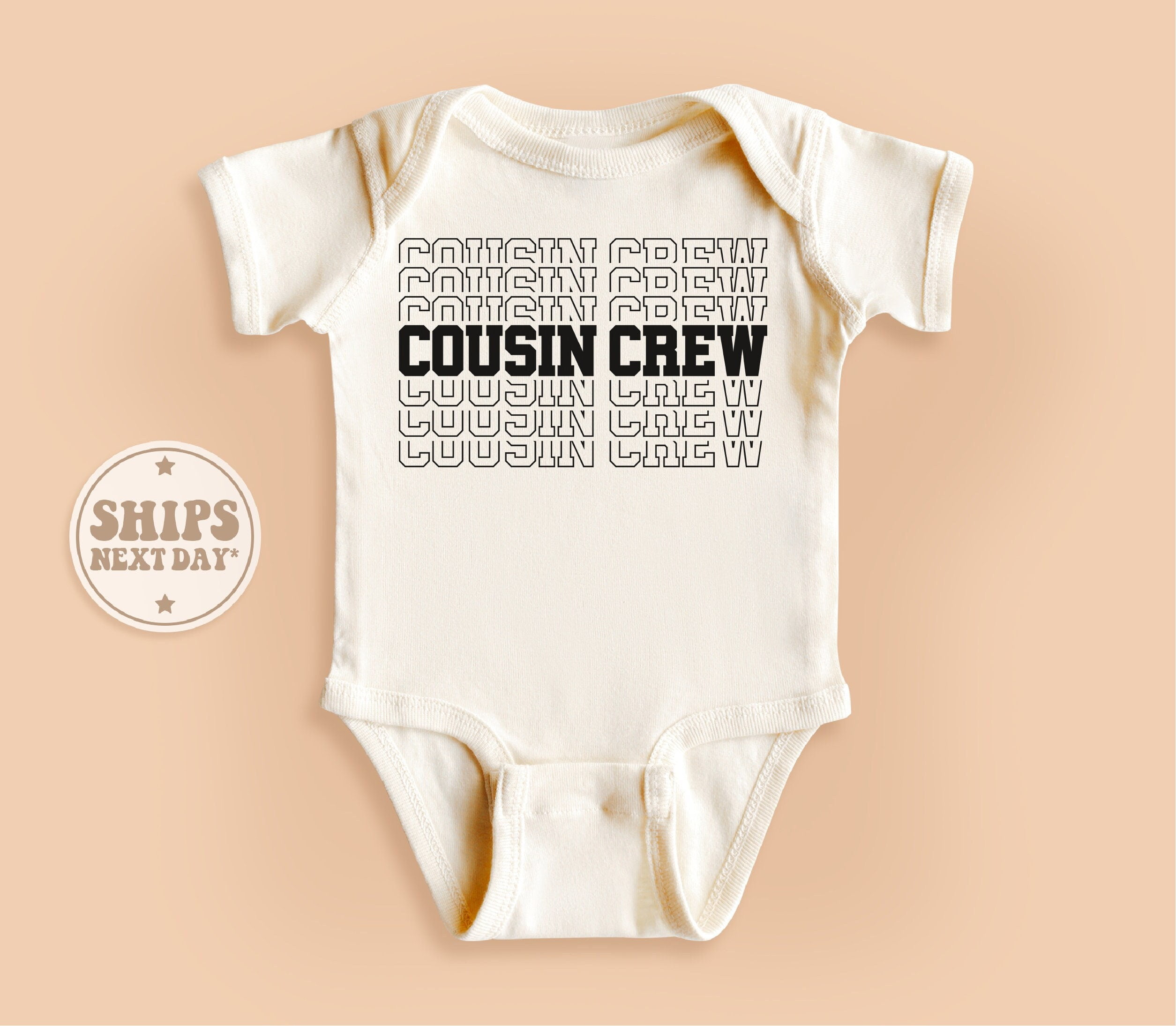 Bella Canvas with Cousin Crew, New Cousin, Boho Retro Kids Shirt, Matching Cousins Cute and Cool ...