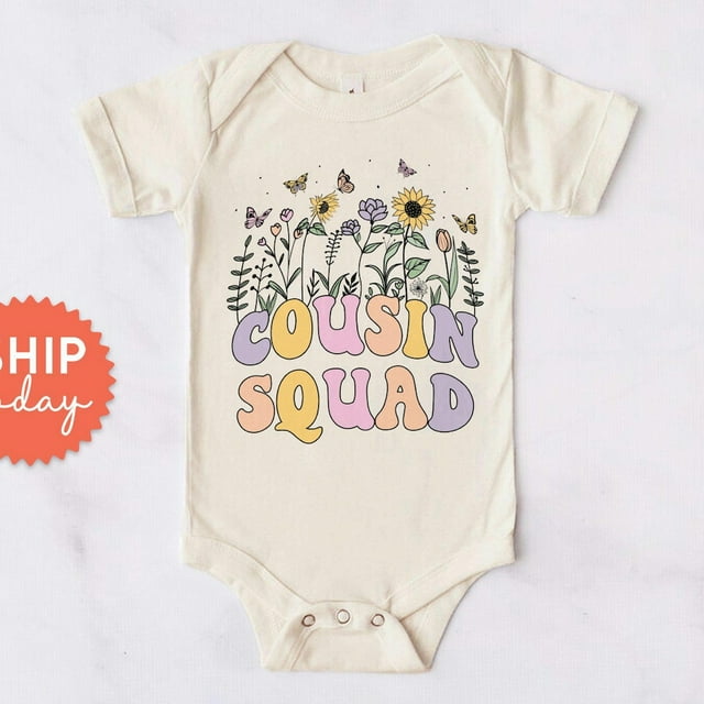 Bella Canvas with Cousin Squad, New To The Crew, Crazy Cousin Crew Clothes, Newborn Baby Cousin ...