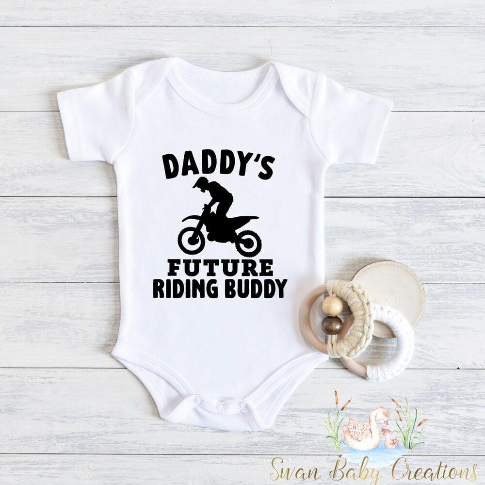 Bella Canvas with Daddy'S Future Riding Buddy Baby - Baby Rider - Daddy ...