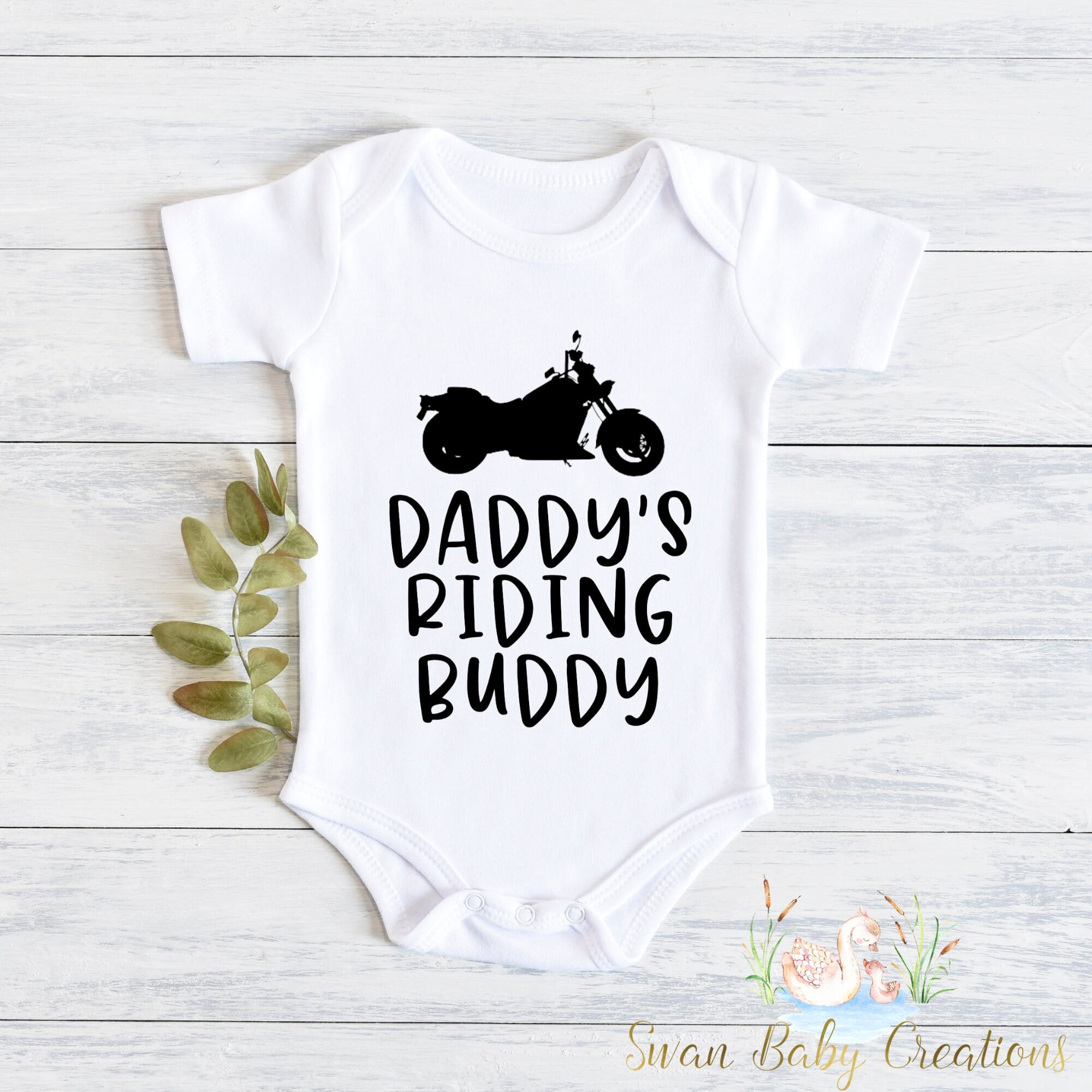 Bella Canvas with Daddy'S Future Riding Buddy Baby- Baby Rider- Daddy S ...