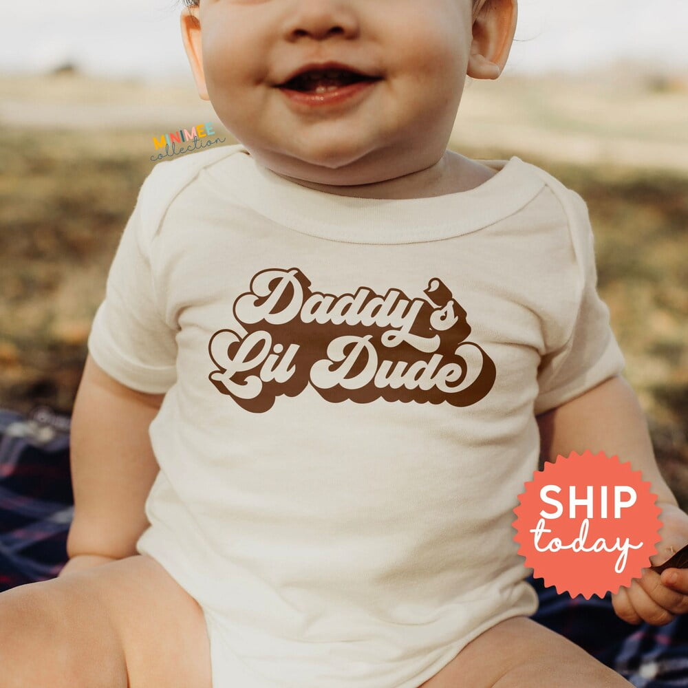 Bella Canvas with Daddy'S Lil Dude, I Love My Daddy Shirt, Daddy, Daddy ...