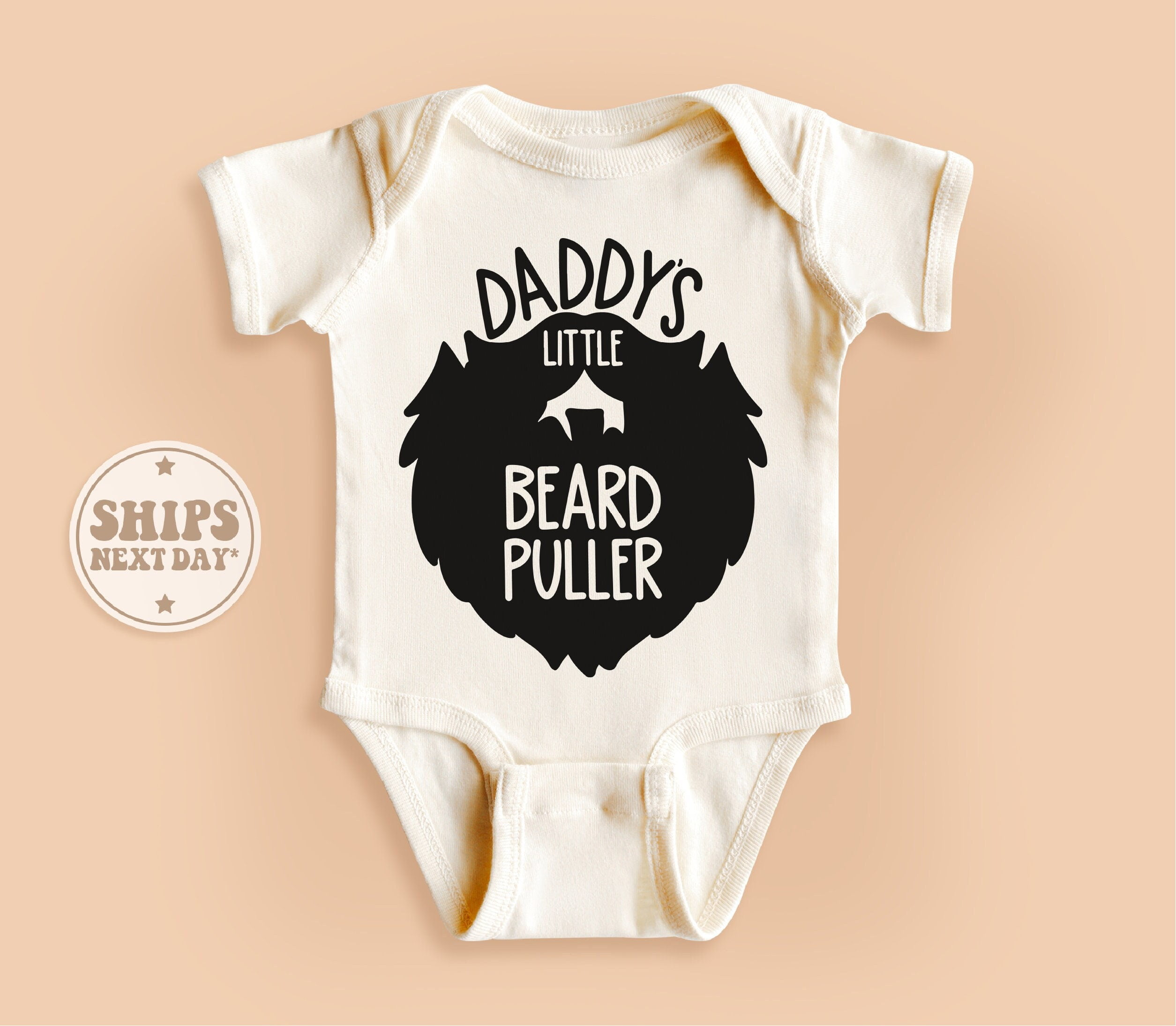 Bella Canvas with Daddy'S Little Beard Puller, Cute Baby Boy, Retro ...