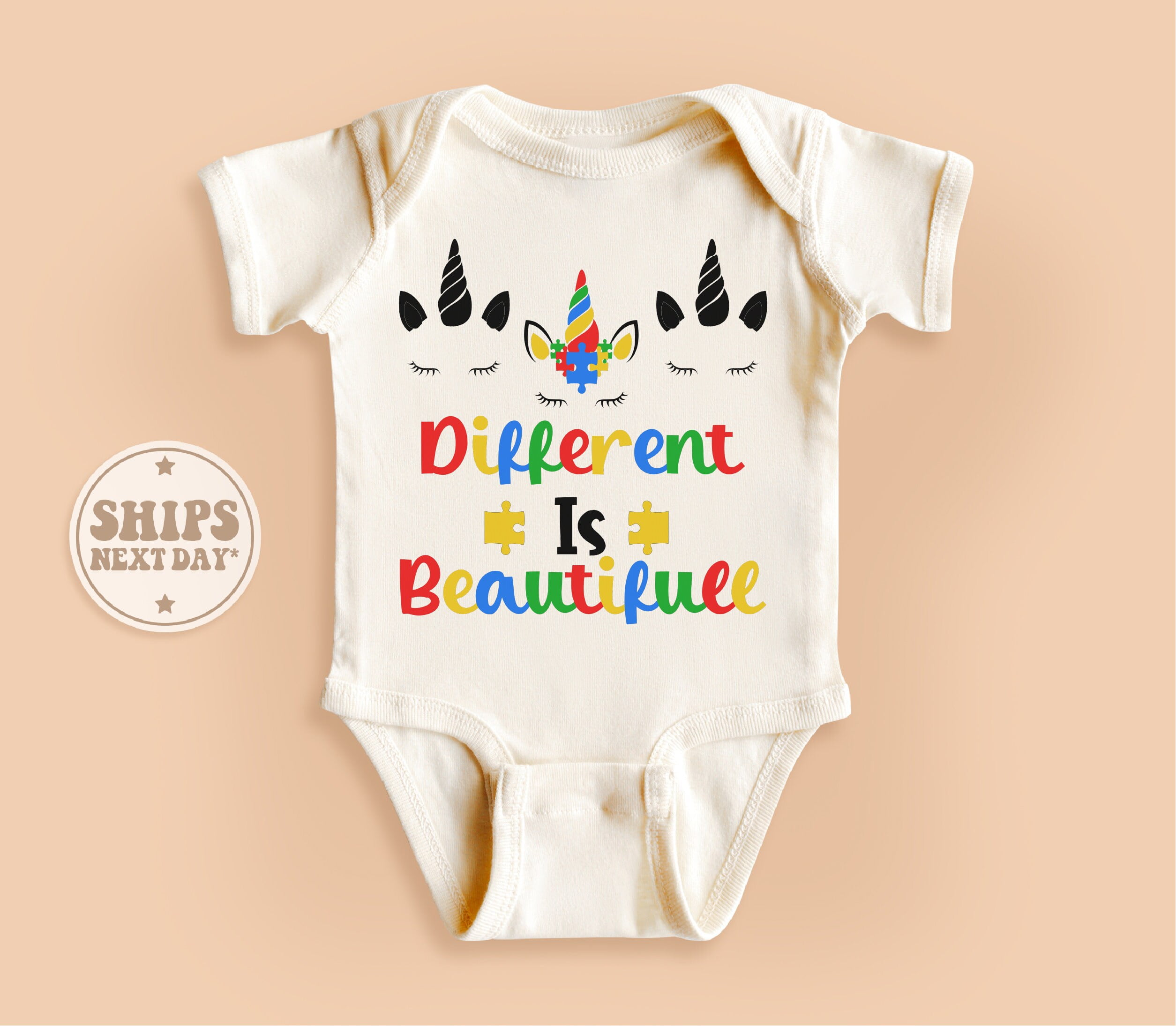 Bella Canvas with Different Is Beautiful, Autism Unicorn, Autism Puzzle ...