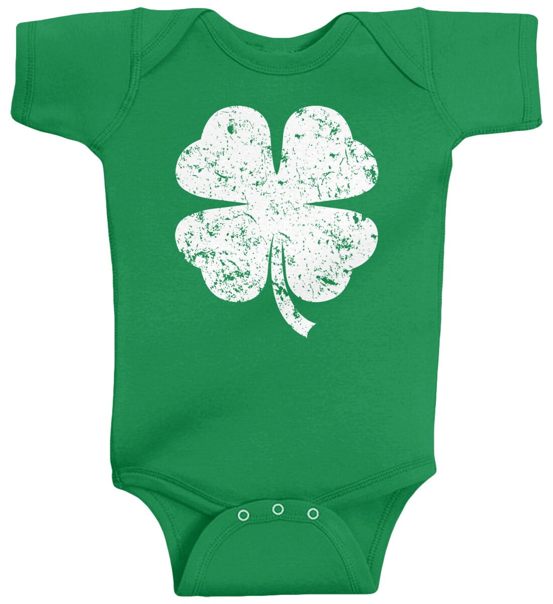 Bella Canvas with Distressed Four Leaf Clover Unisex Baby Infant Cool ...