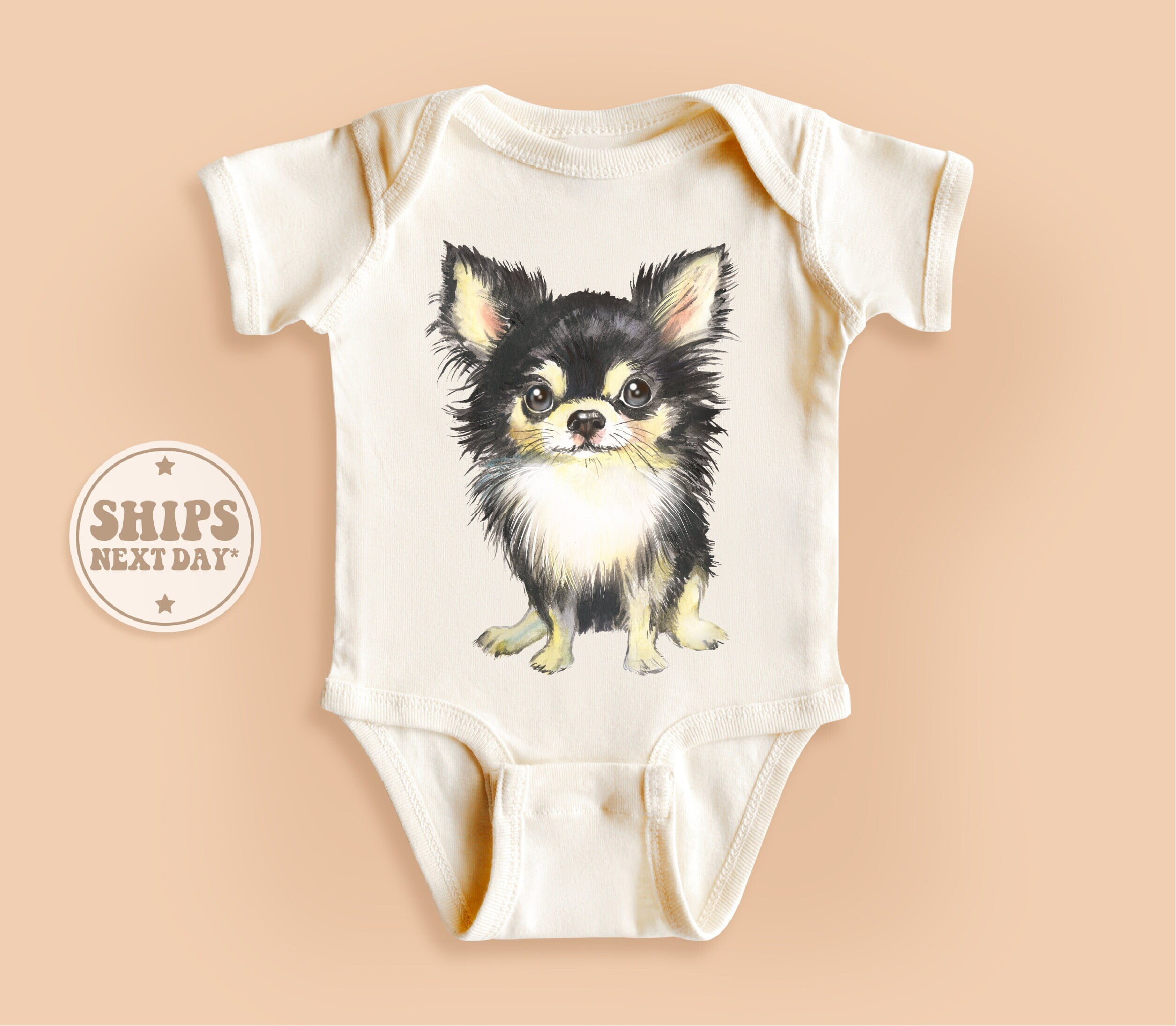 Bella Canvas with Dog, Chihuahua Dog, Kids Gift, Pet Owner Gift Cute and Cool, Baby Boy or Girl ...