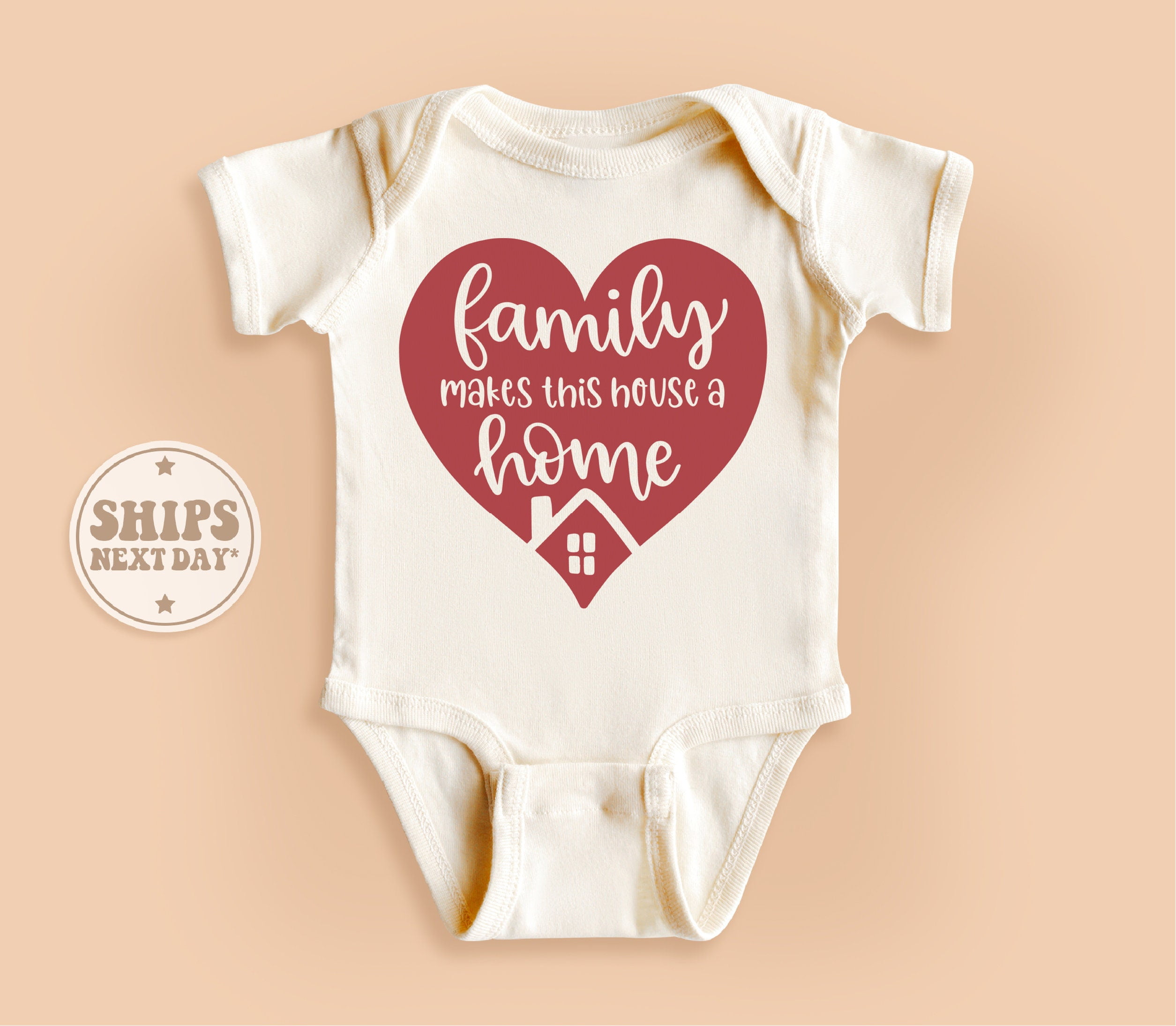 Bella Canvas with Family Makes This House A Home, Family Heart, Baby ...