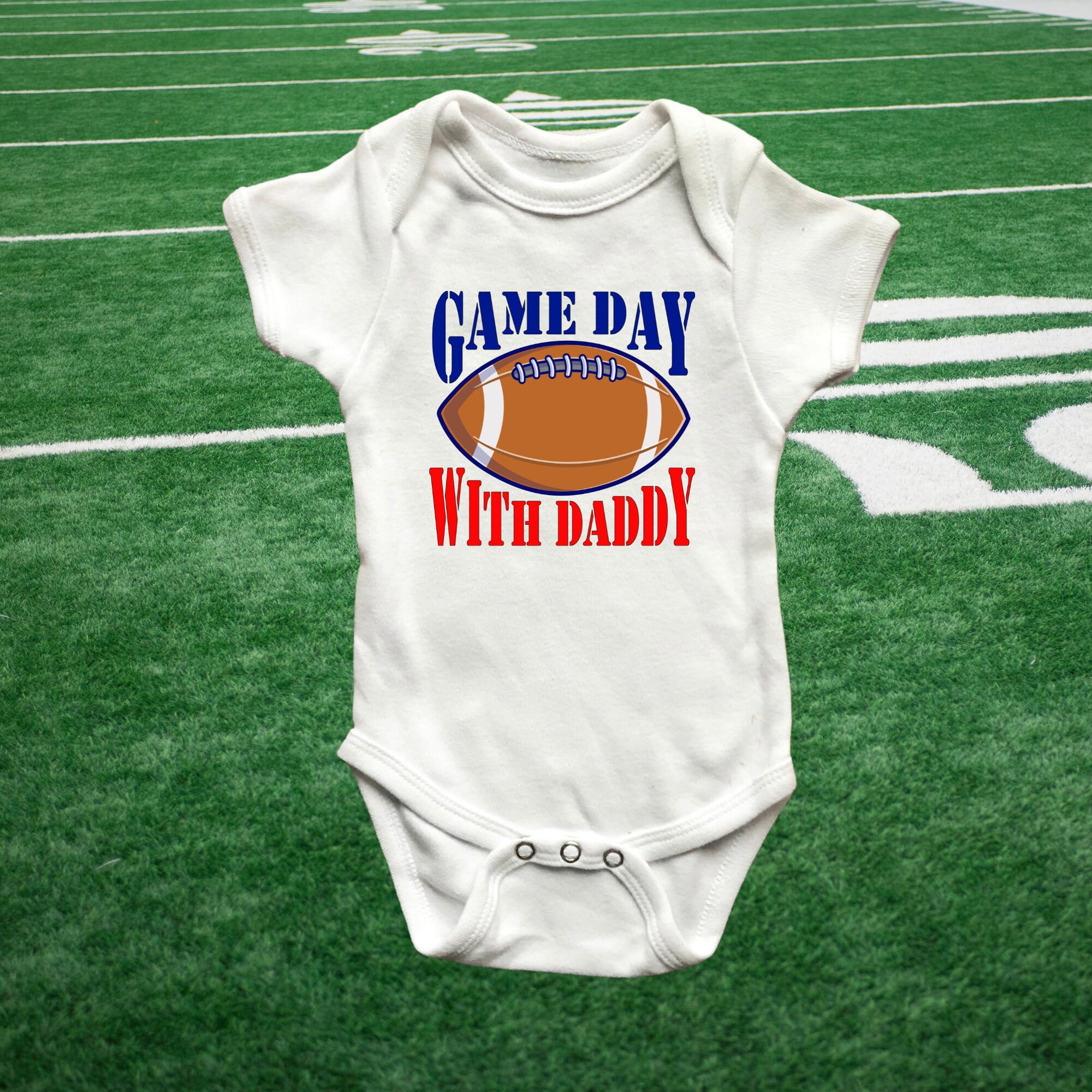 Bella Canvas with Football, It'S Game Day, Football Body Suit. Cute ...