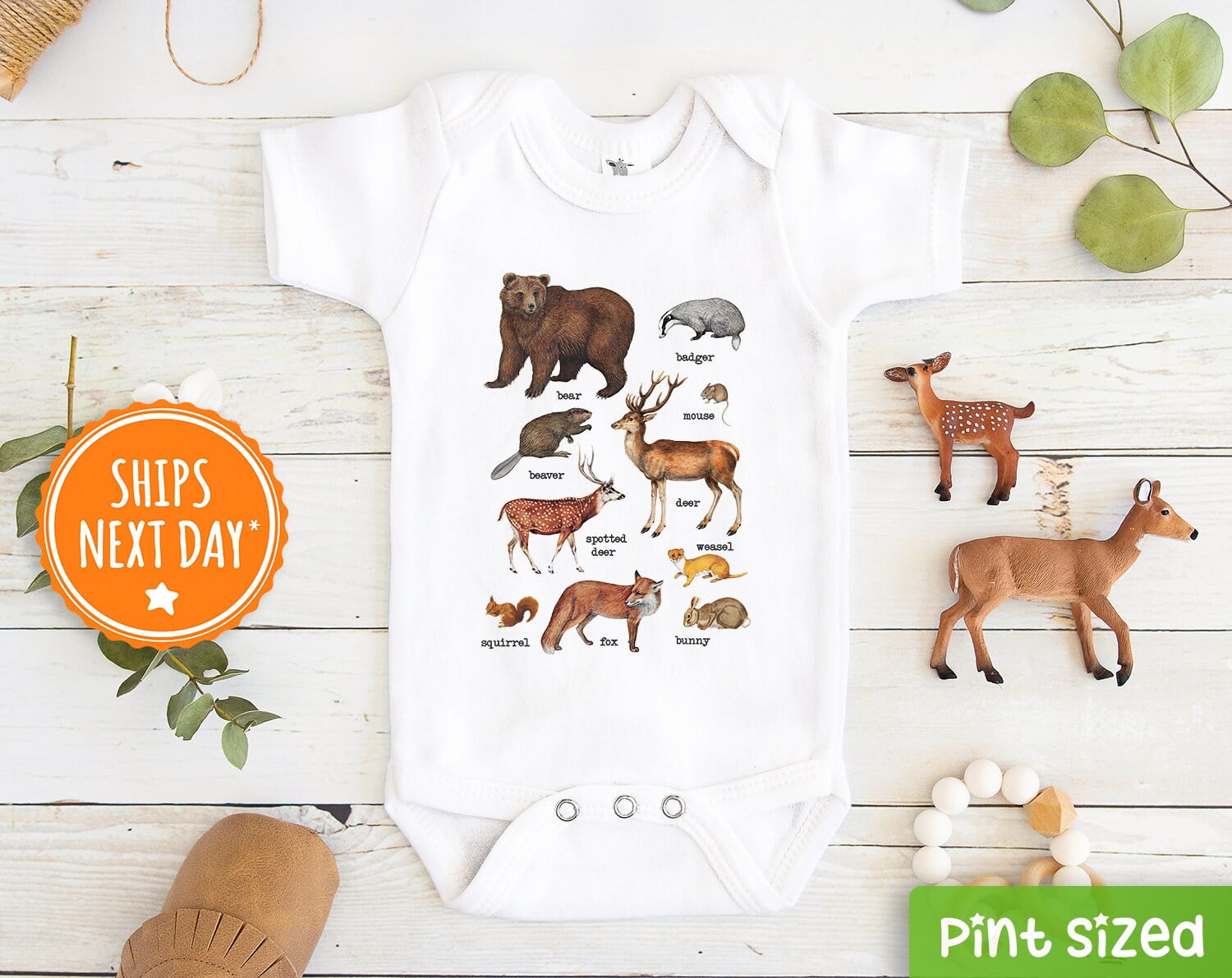 Bella Canvas with Forest Animals, Cute Woodland Animals, Hipster Nature ...