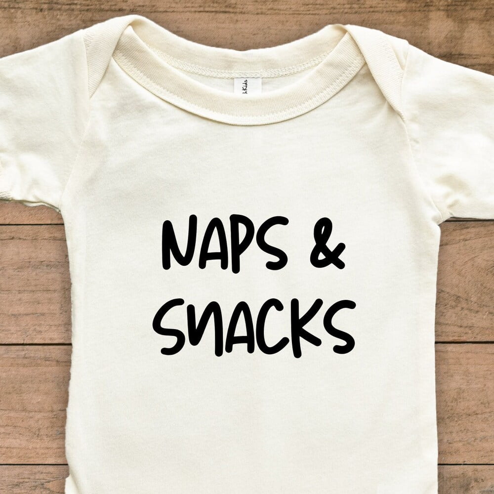 Bella Canvas with Funny Naps And Snacks, Nap Time, Cute Cute Baby Boy ...