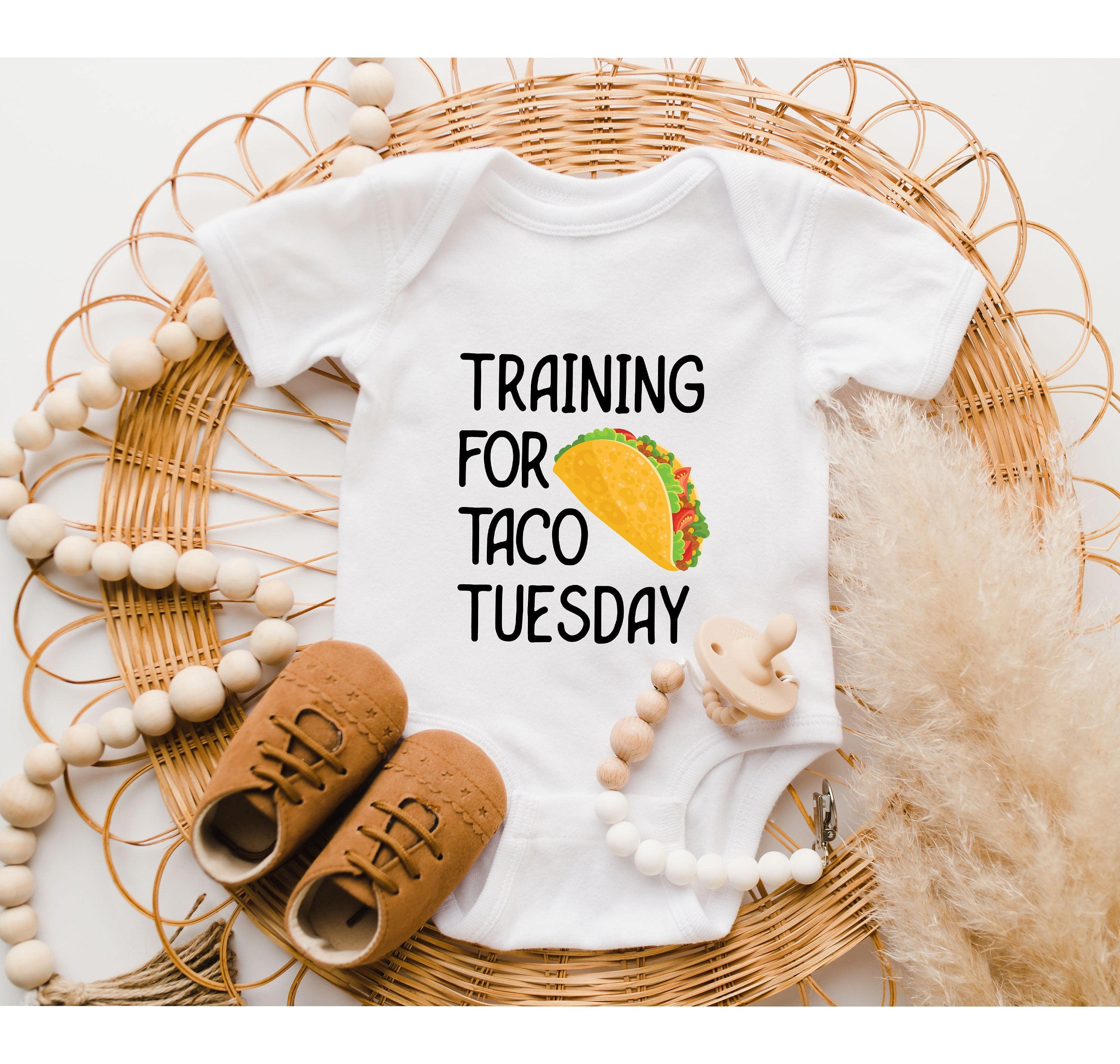 Bella Canvas with Funny, Training For Taco Tuesday, Taco Baby Shower ...