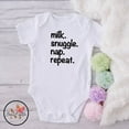 Bella Canvas with Funnymilk. Snuggle. Nap. Repeat Cute Saying Funny ...