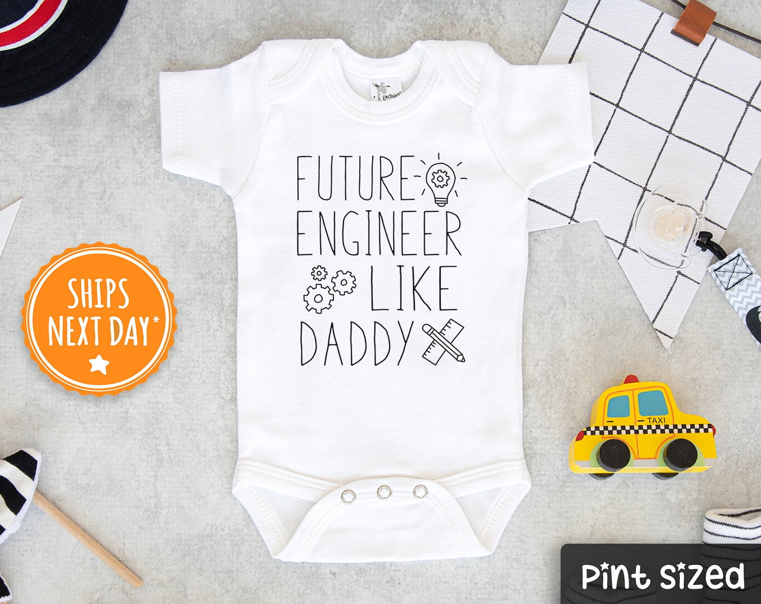 Bella Canvas with Future Engineer, Father'S Day Engineer Gift, Cute ...