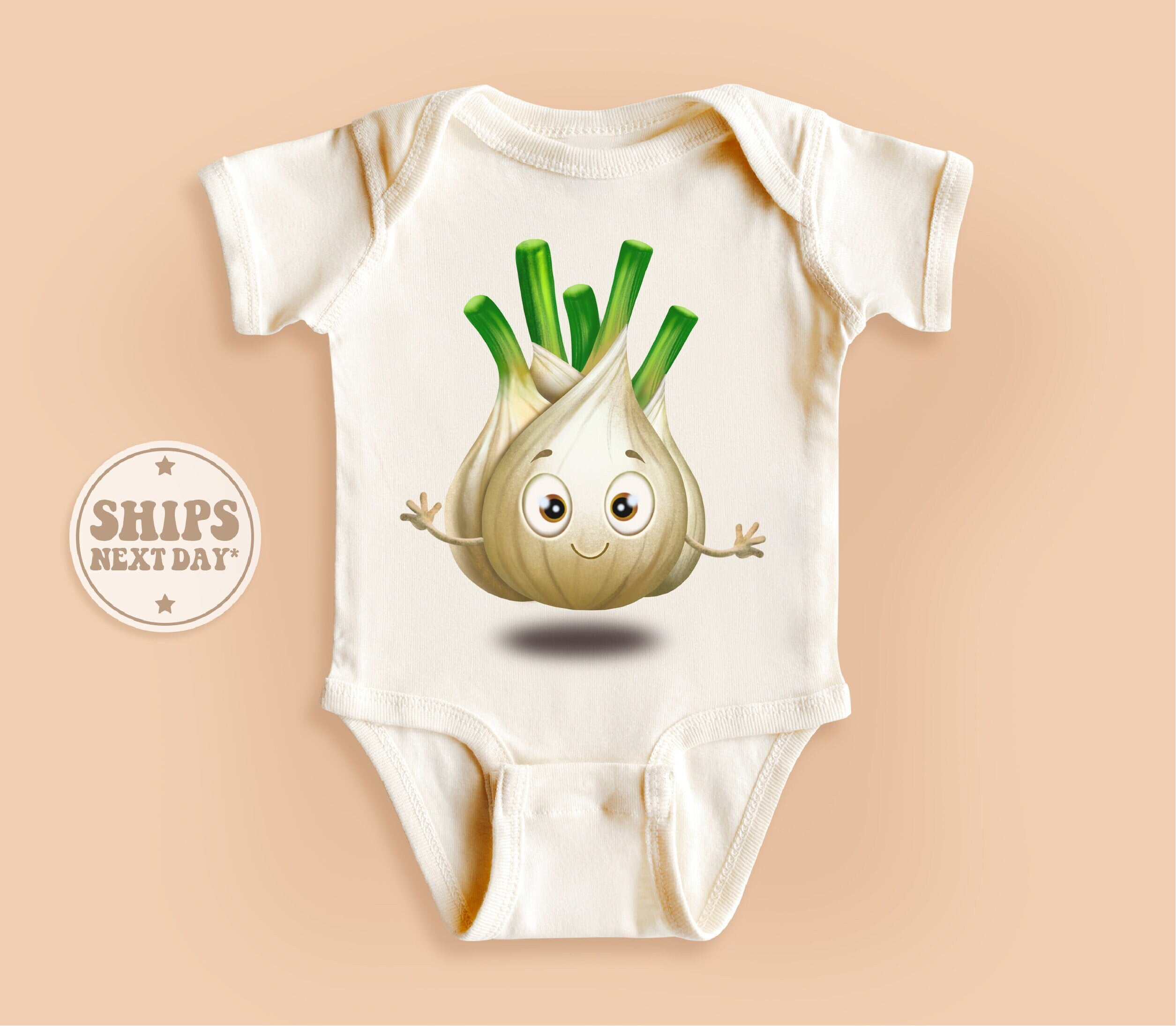 Bella Canvas with Garlic, Foodie, Vegan, Kid Gifts Cute and Cool, Baby ...