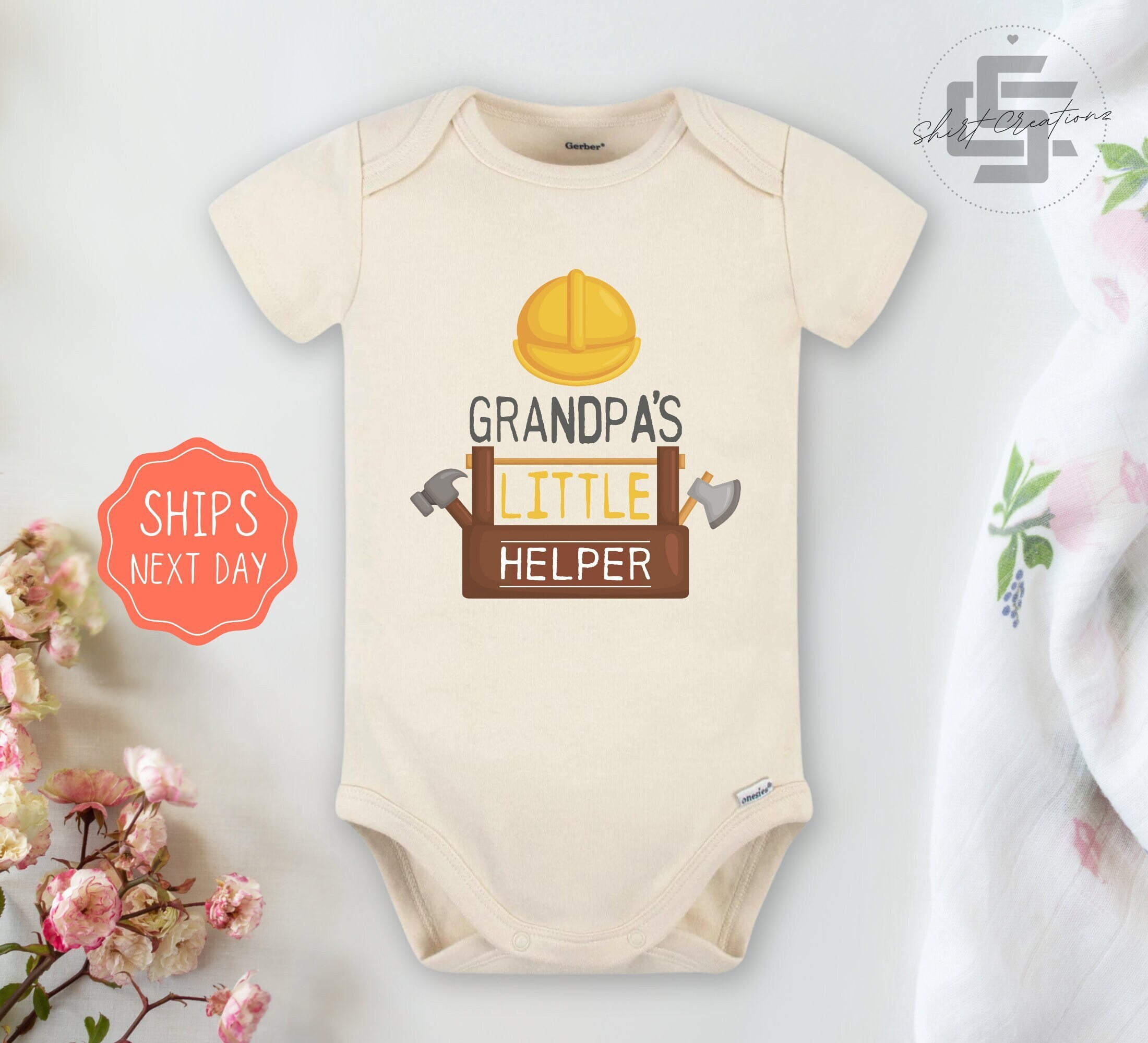 Bella Canvas with Grandpa'S Little Helper, Grandpa'S Helper Cute, Cute ...