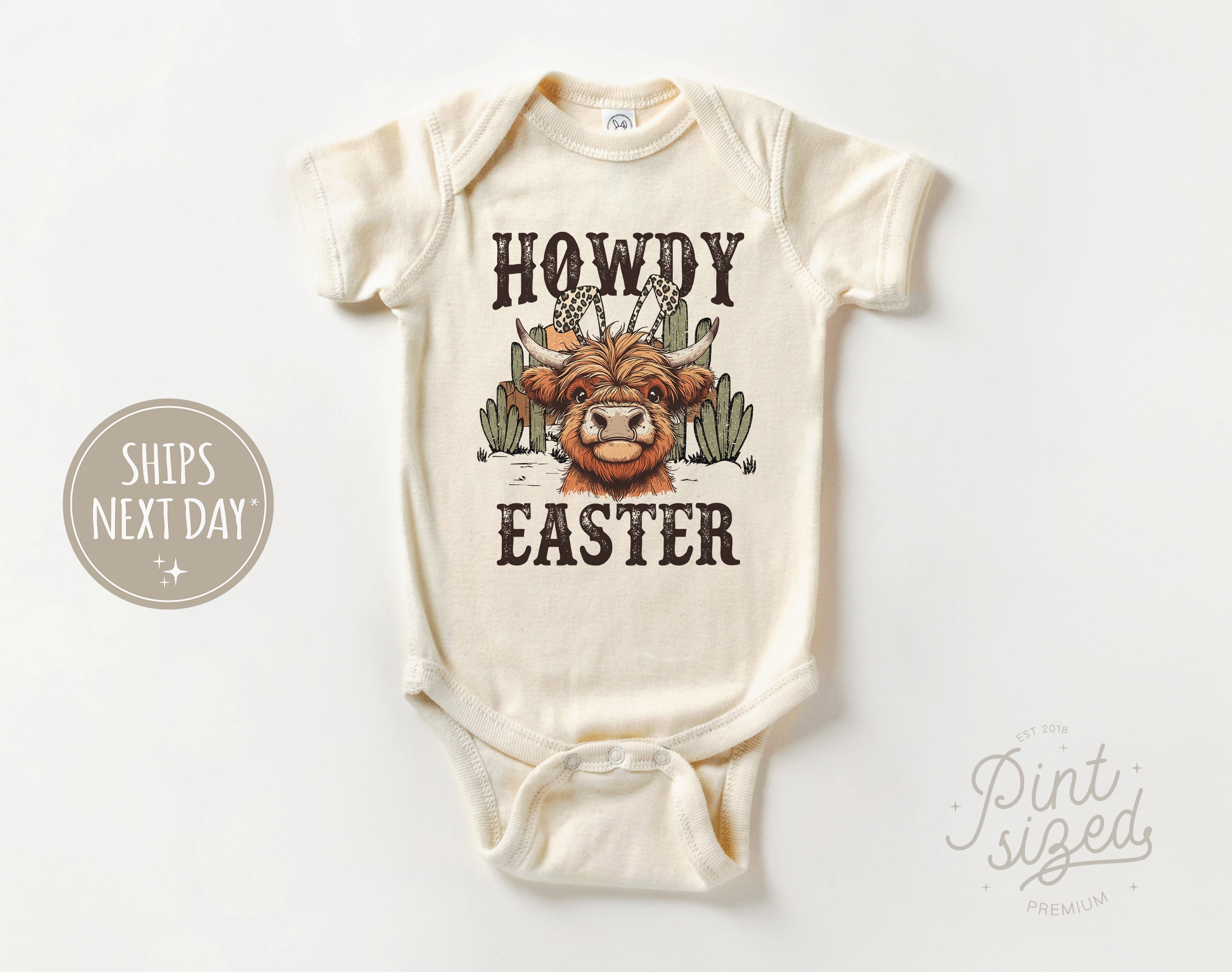 Bella Canvas with Howdy Easter, Funny Easter, Western Cute Baby Boy or Girl Bodysuit Gift ...